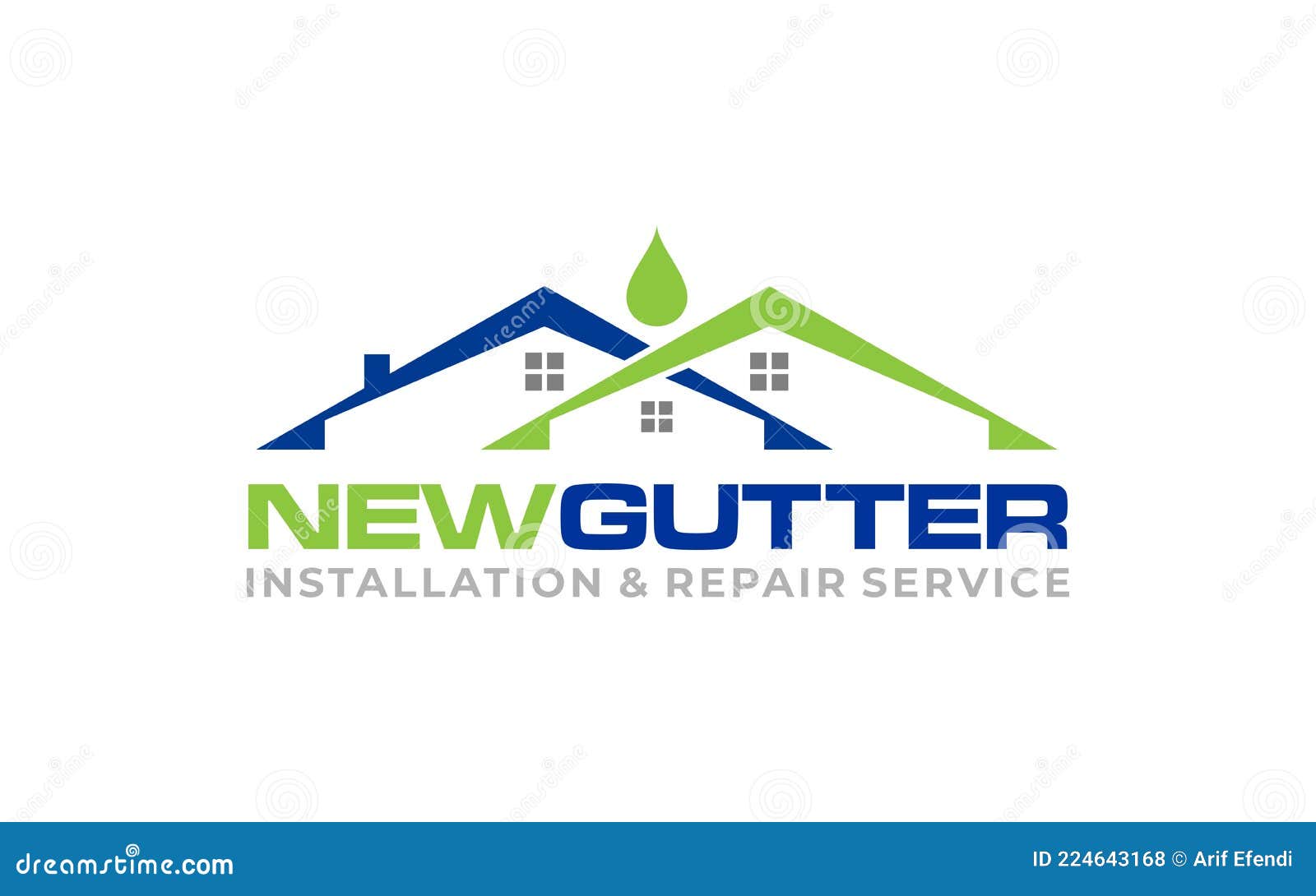 Illustration Vector Graphic of Gutter Installation and Repair Service ...