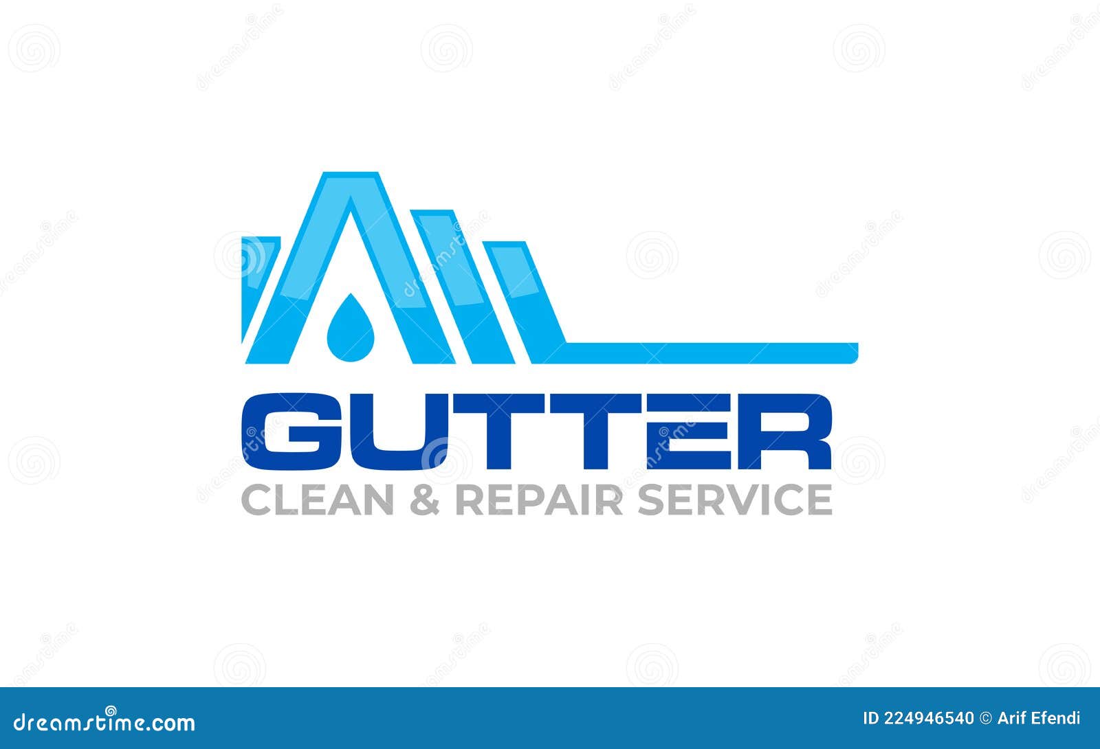Illustration Vector Graphic of Gutter Installation and Repair Service ...