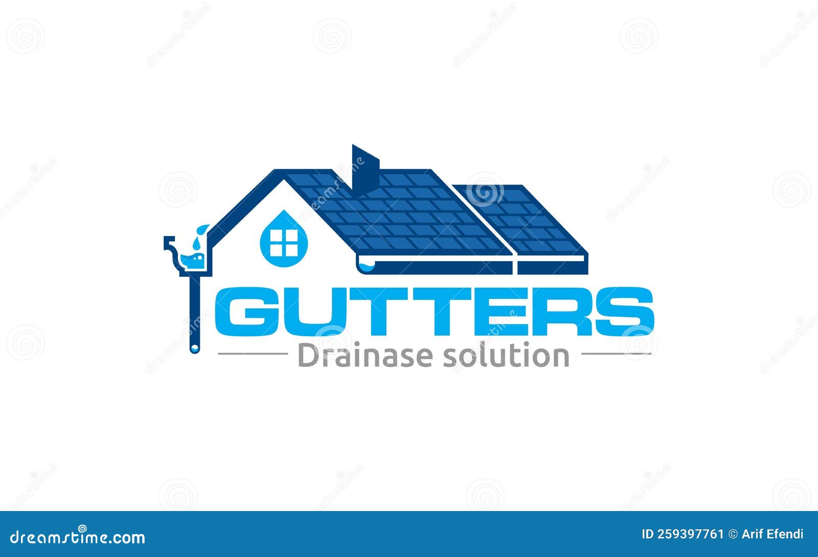Illustration Graphic Vector of Gutter Installation and Repair Service ...