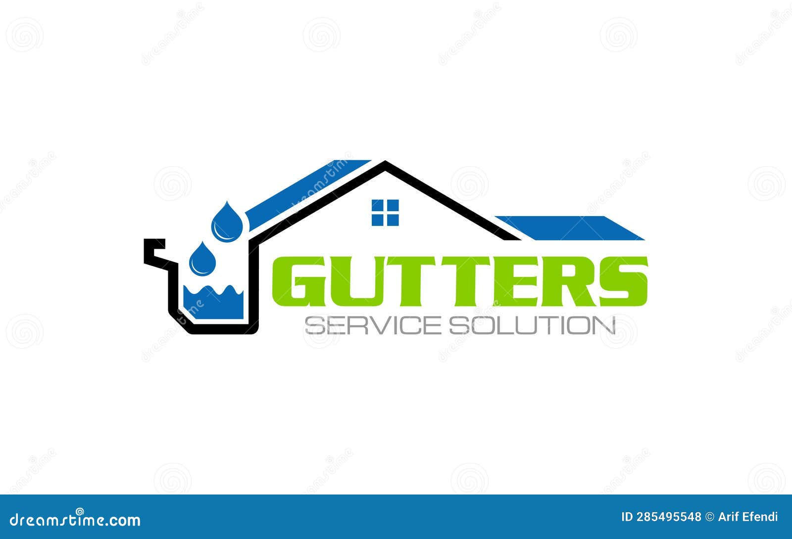 Illustration Graphic Vector of Gutter Installation and Service Repair ...