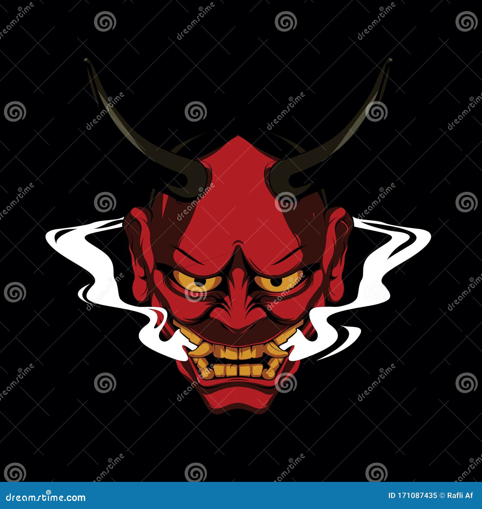 Hannya Mask Pattern, Simple Style Cartoon Vector | CartoonDealer.com ... Hannya Mask Pattern, Simple Style Cartoon Vector | CartoonDealer.com ...