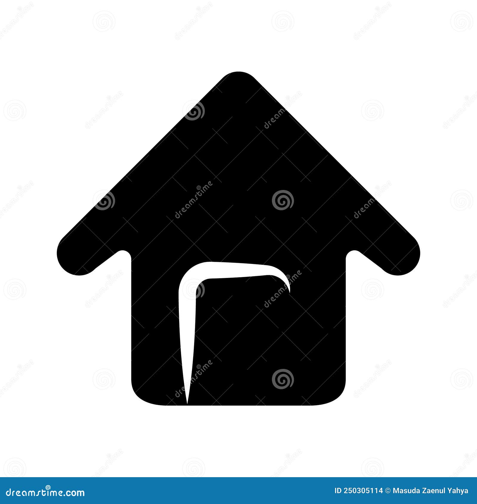 Home icon template stock vector. Illustration of home - 250305114
