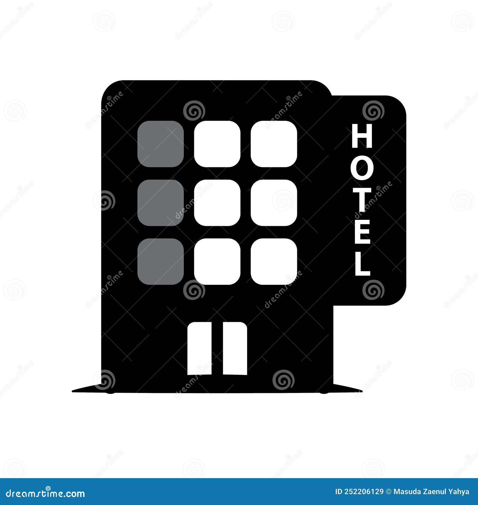 Illustration Vector Graphic of Hotel Icon Stock Vector - Illustration ...