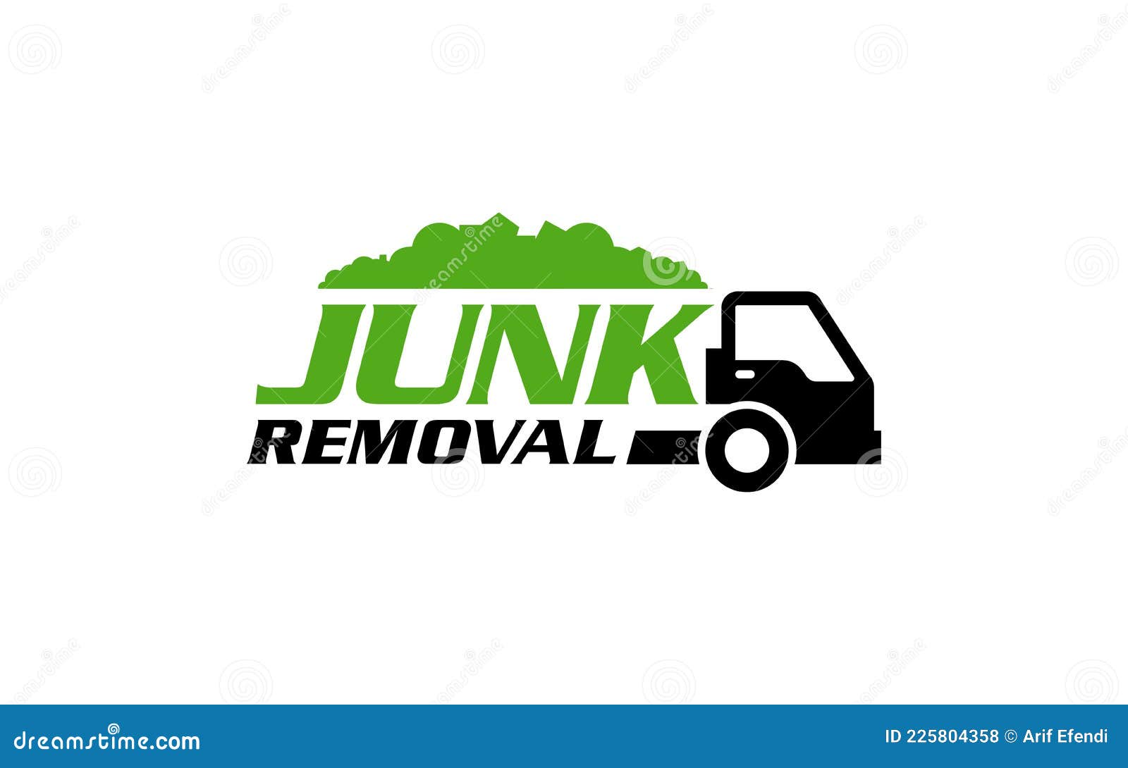 Illustration Vector Graphic of Junk Removal Solution Services Logo ...