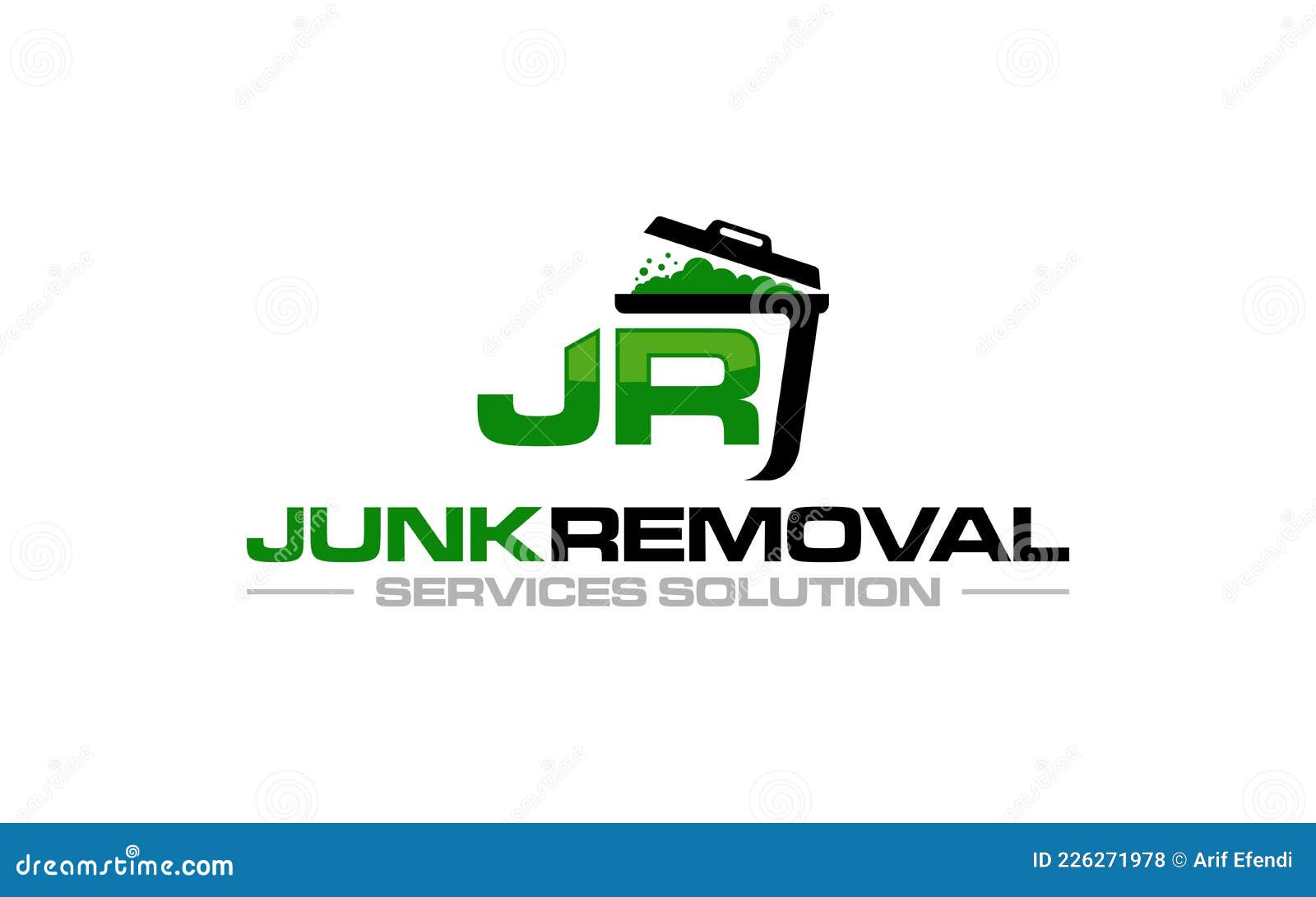 Illustration Vector Graphic of Junk Removal Solution Services Logo ...