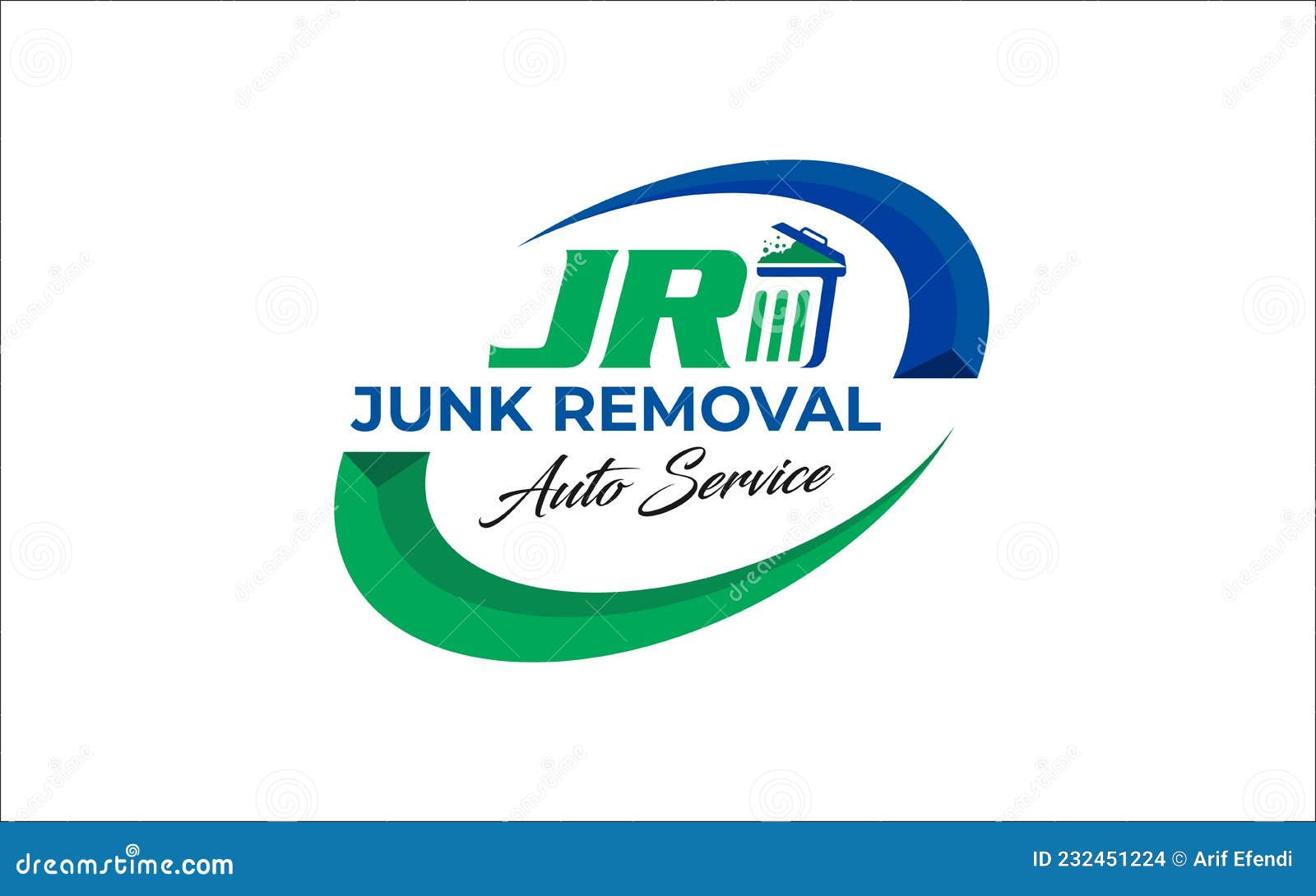 Illustration Vector Graphic of Junk Removal Solution Services Logo ...