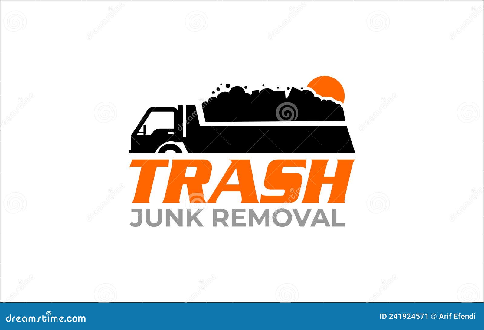 Illustration Vector Graphic of Junk Removal Solution Services Logo ...