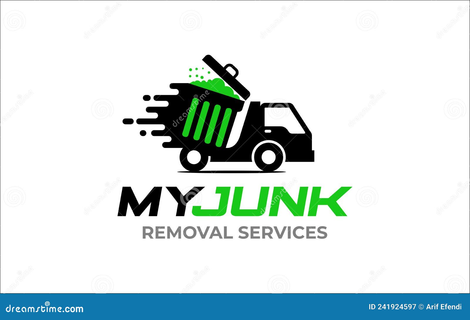 Illustration Vector Graphic of Junk Removal Solution Services Logo ...