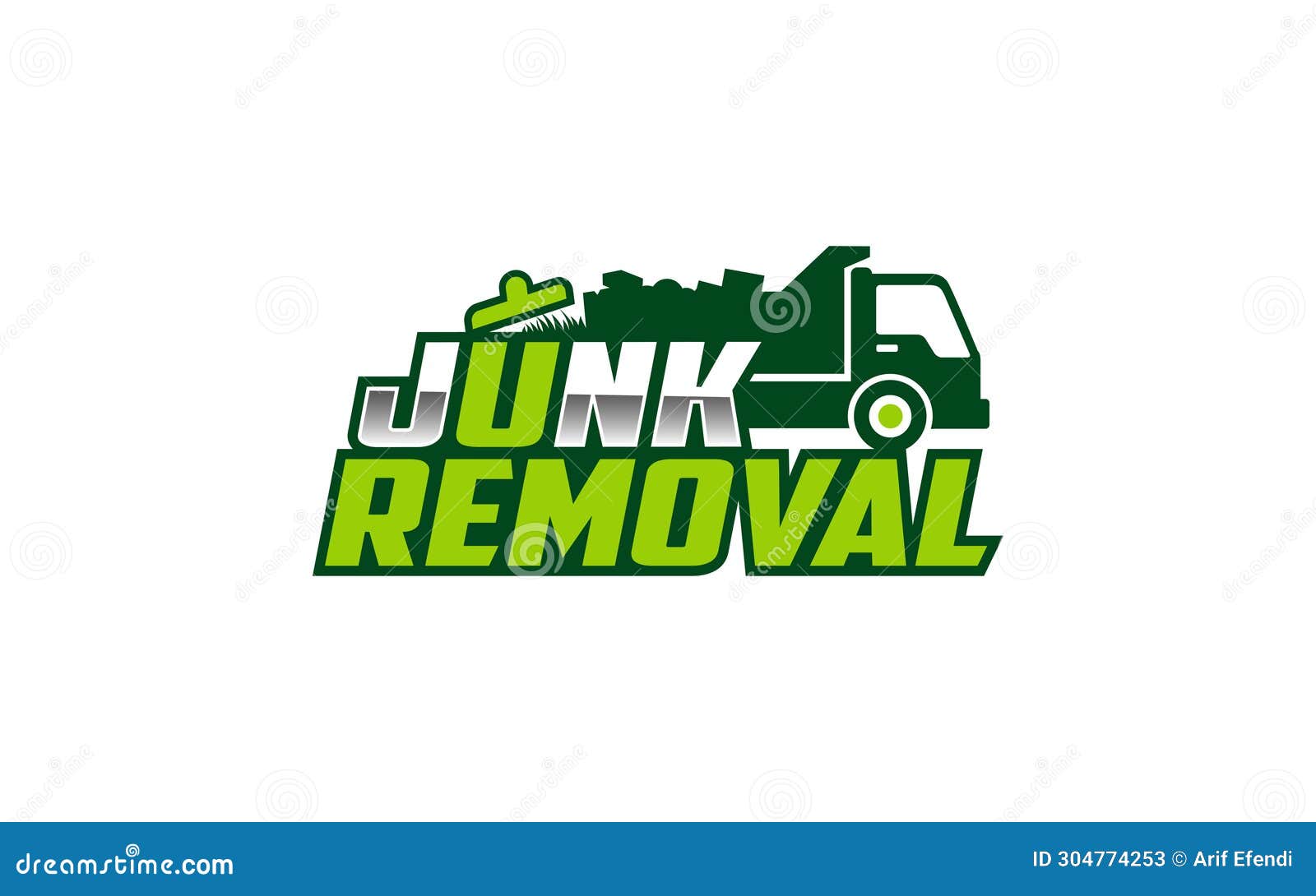 Illustration Vector Graphic of Junk Removal Solution Services Logo ...