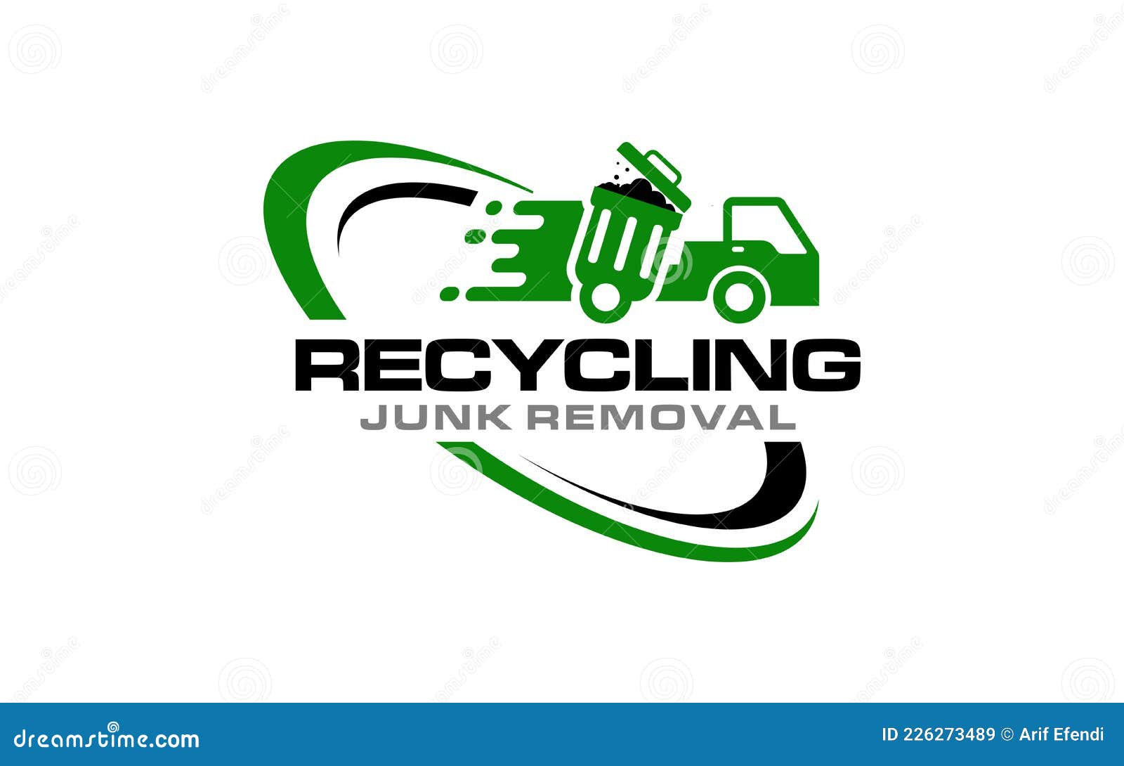 Illustration Vector Graphic of Junk Removal Solution Services Logo ...