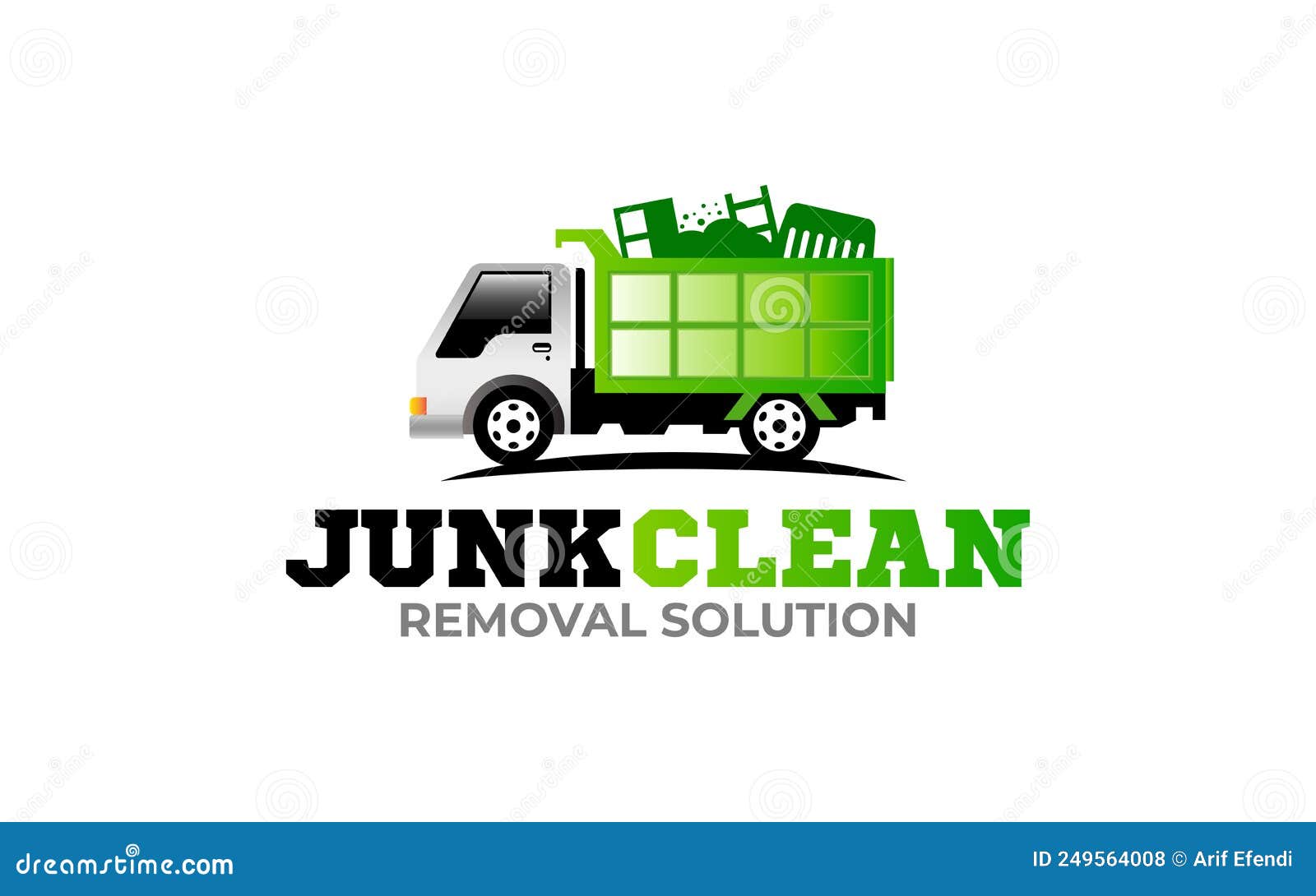 Illustration Vector Graphic of Junk Removal Solution Services Logo ...