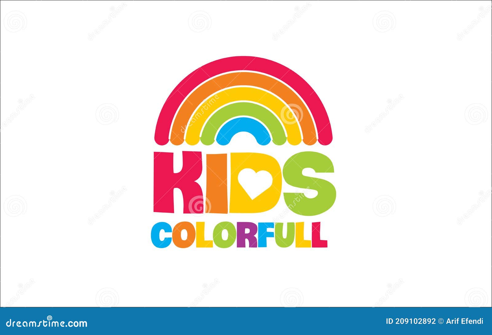 Illustration Vector Graphic of Kids School Elementary Colour Full Logo ...