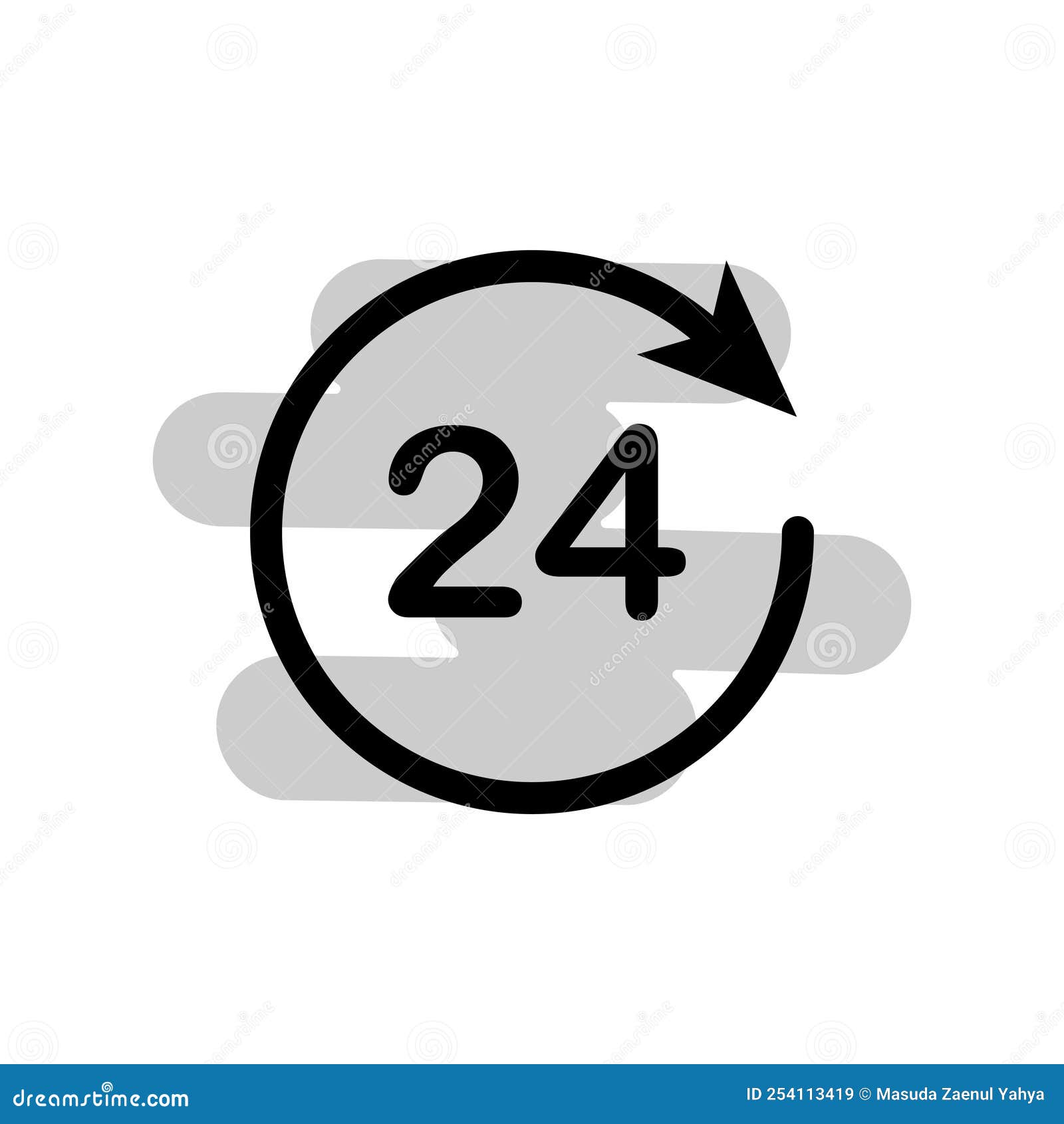 Illustration Vector Graphic of 24 7 Label Icon Stock Vector ...