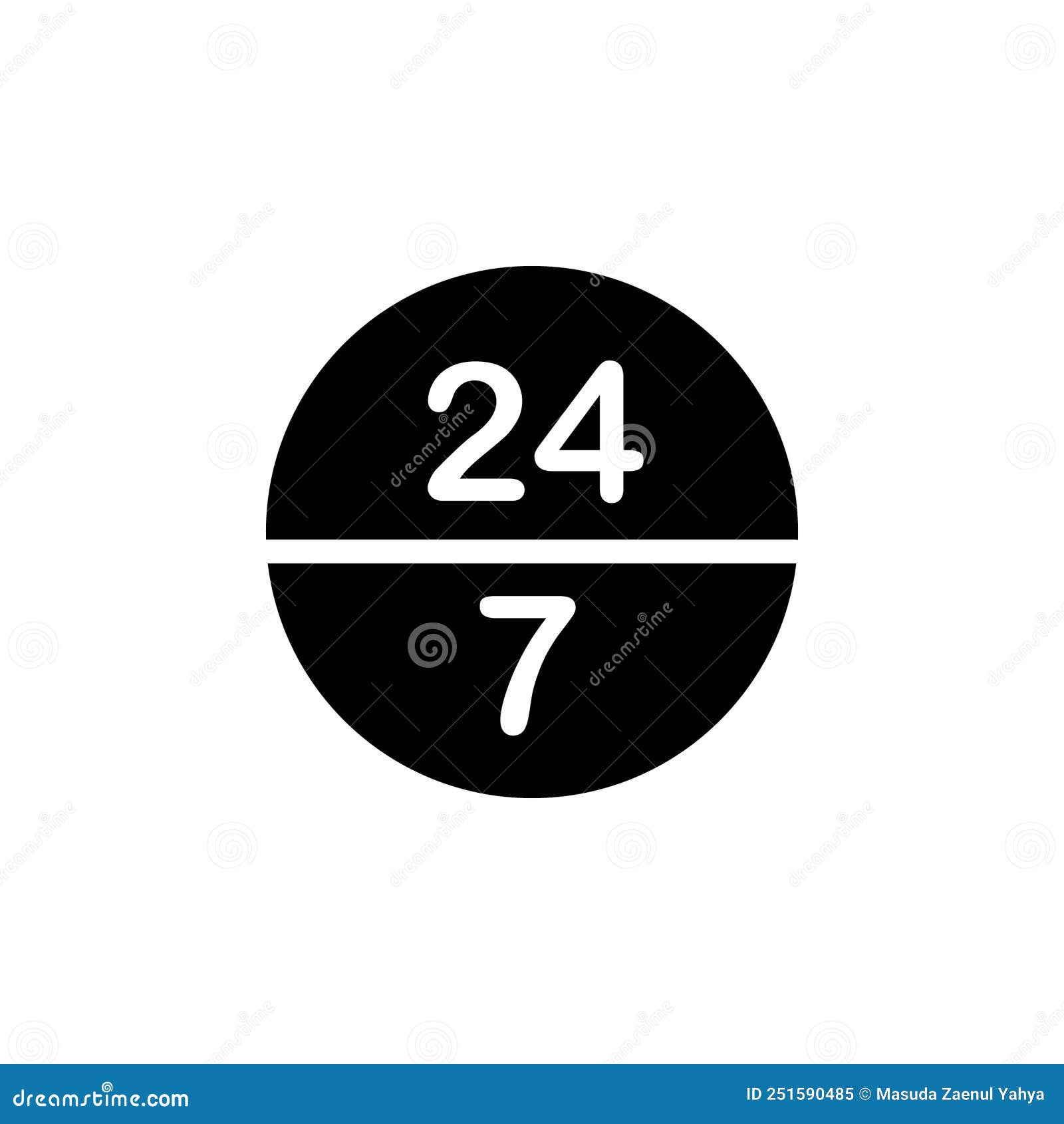 Illustration Vector Graphic of 24 7 Label Icon Stock Vector ...