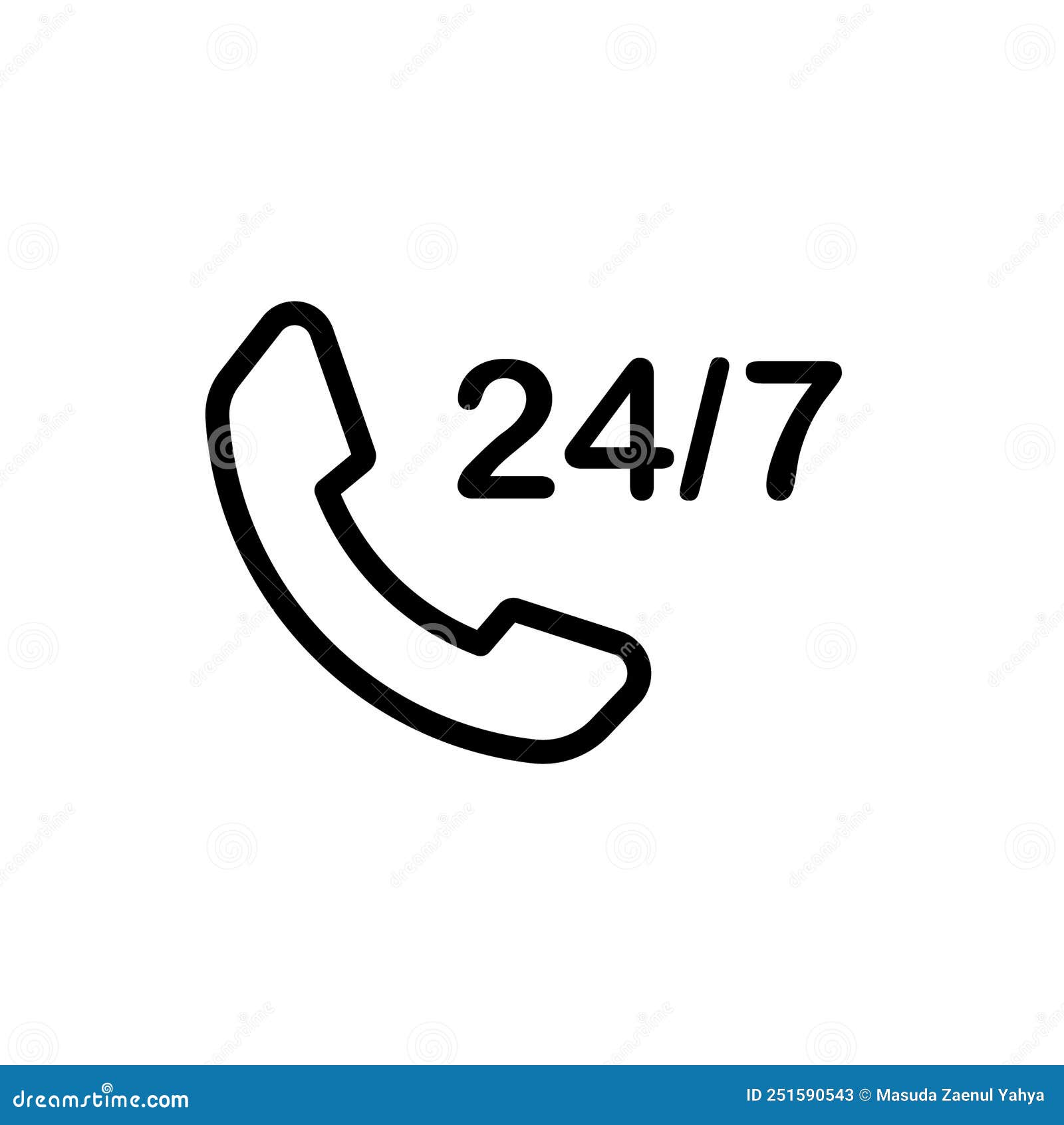 Illustration Vector Graphic of 24 7 Label Icon Stock Vector ...