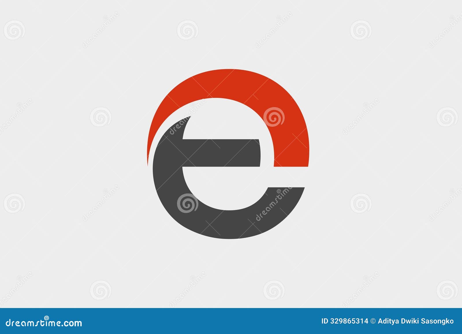 Letter e and sun logo stock vector. Illustration of vector - 329865314
