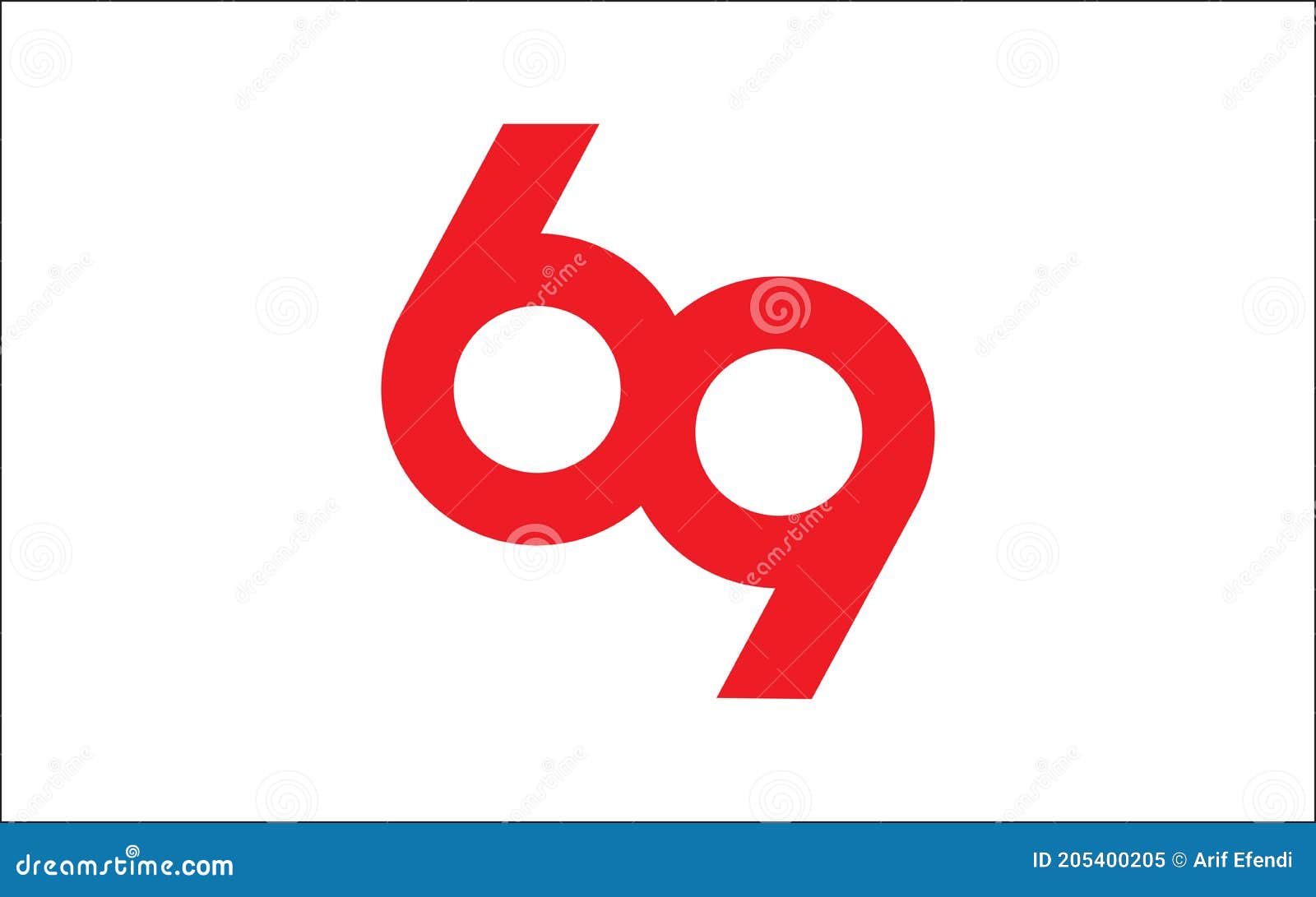 Illustration Vector Graphic of Letter 69 Icon Logo Template Design ...