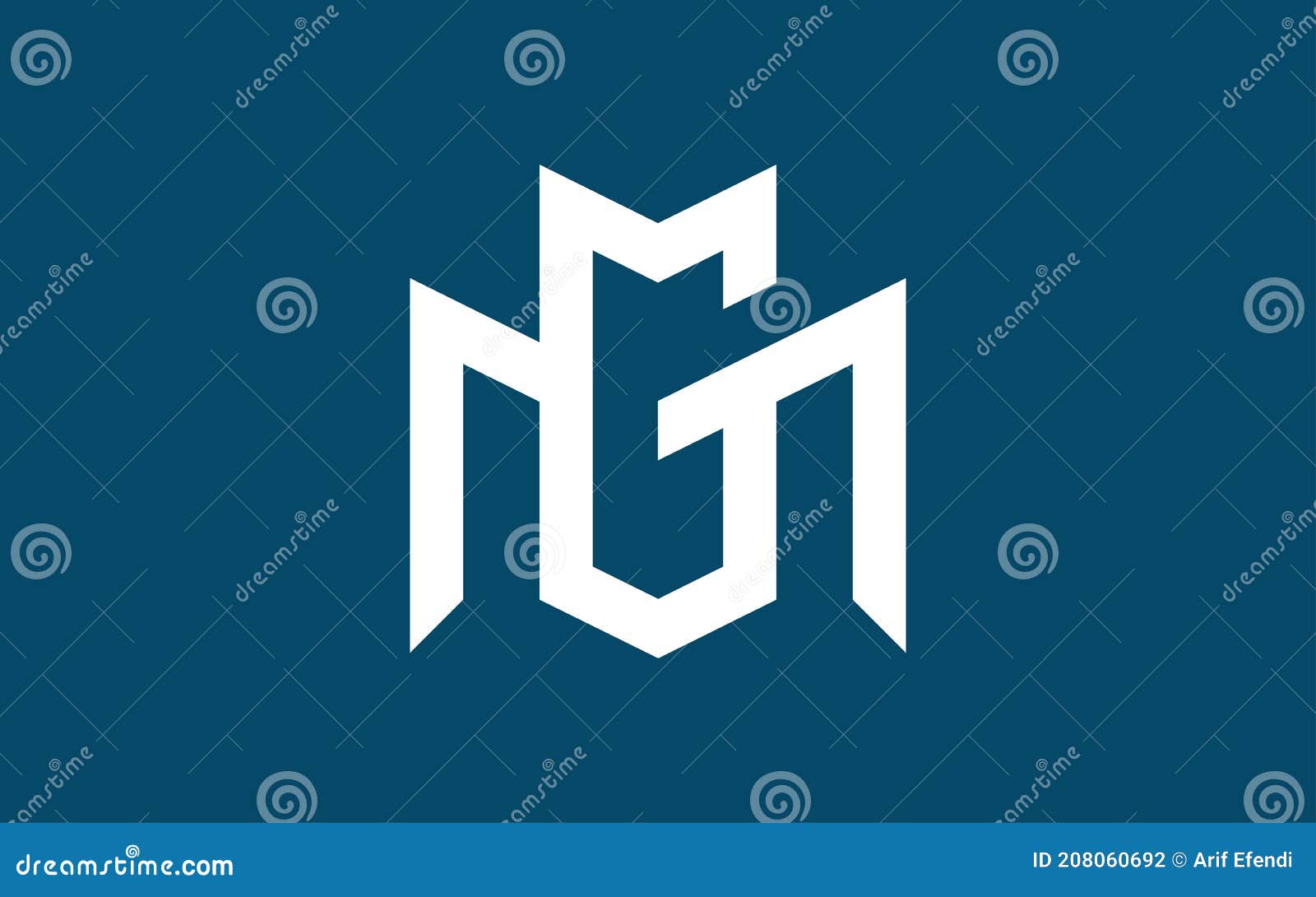 Illustration Vector Graphic of Letter MG Icon Logo Template Design ...
