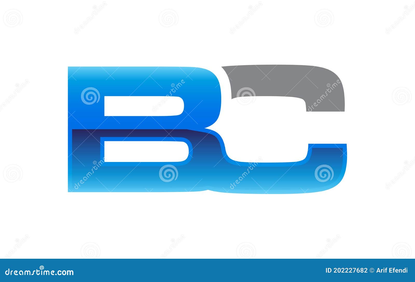 Illustration Vector Graphic of the Letters B and C for the Logo Design ...
