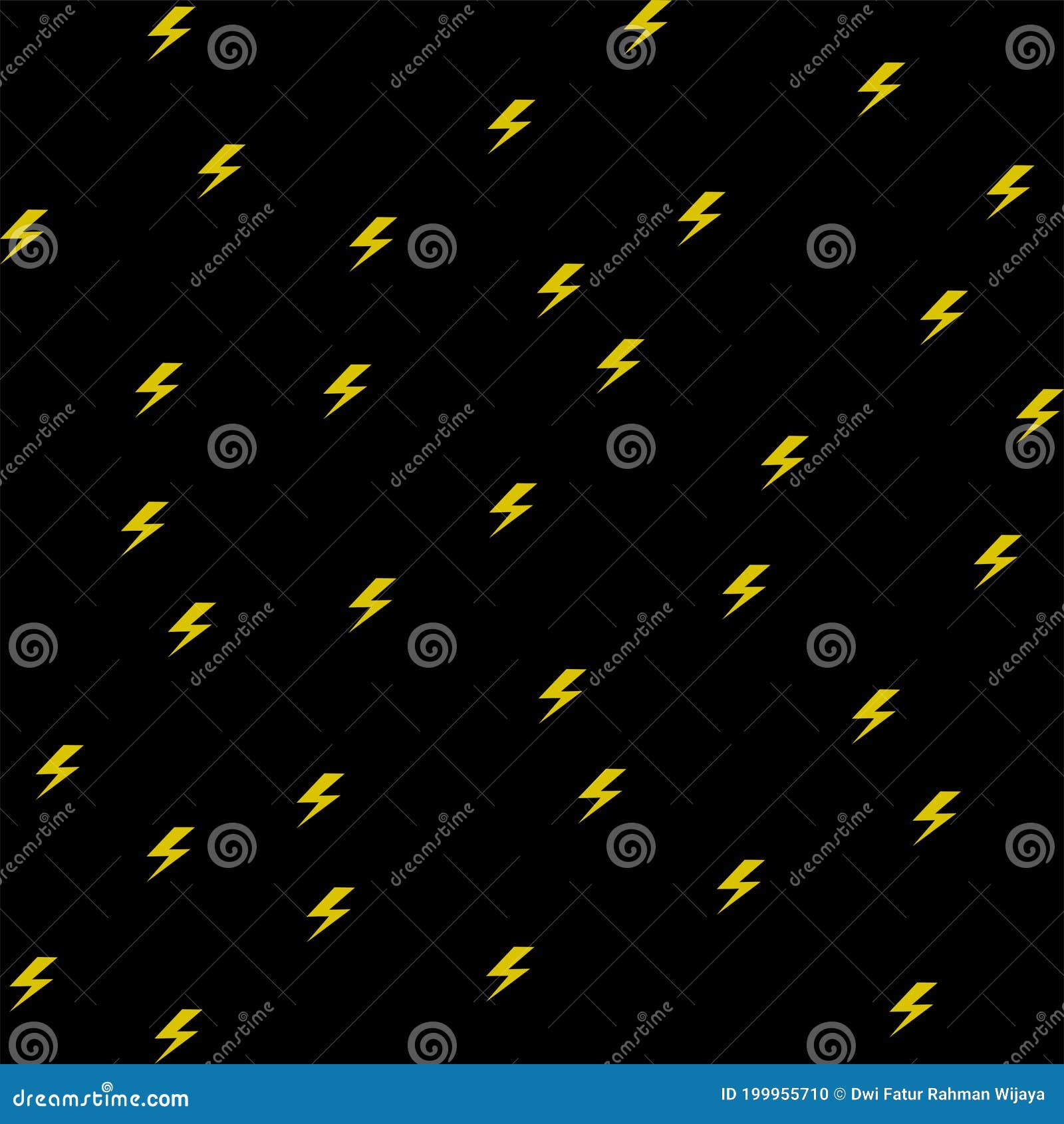 Illustration Vector Graphic of a Lightning Seamless Pattern. Stock ...