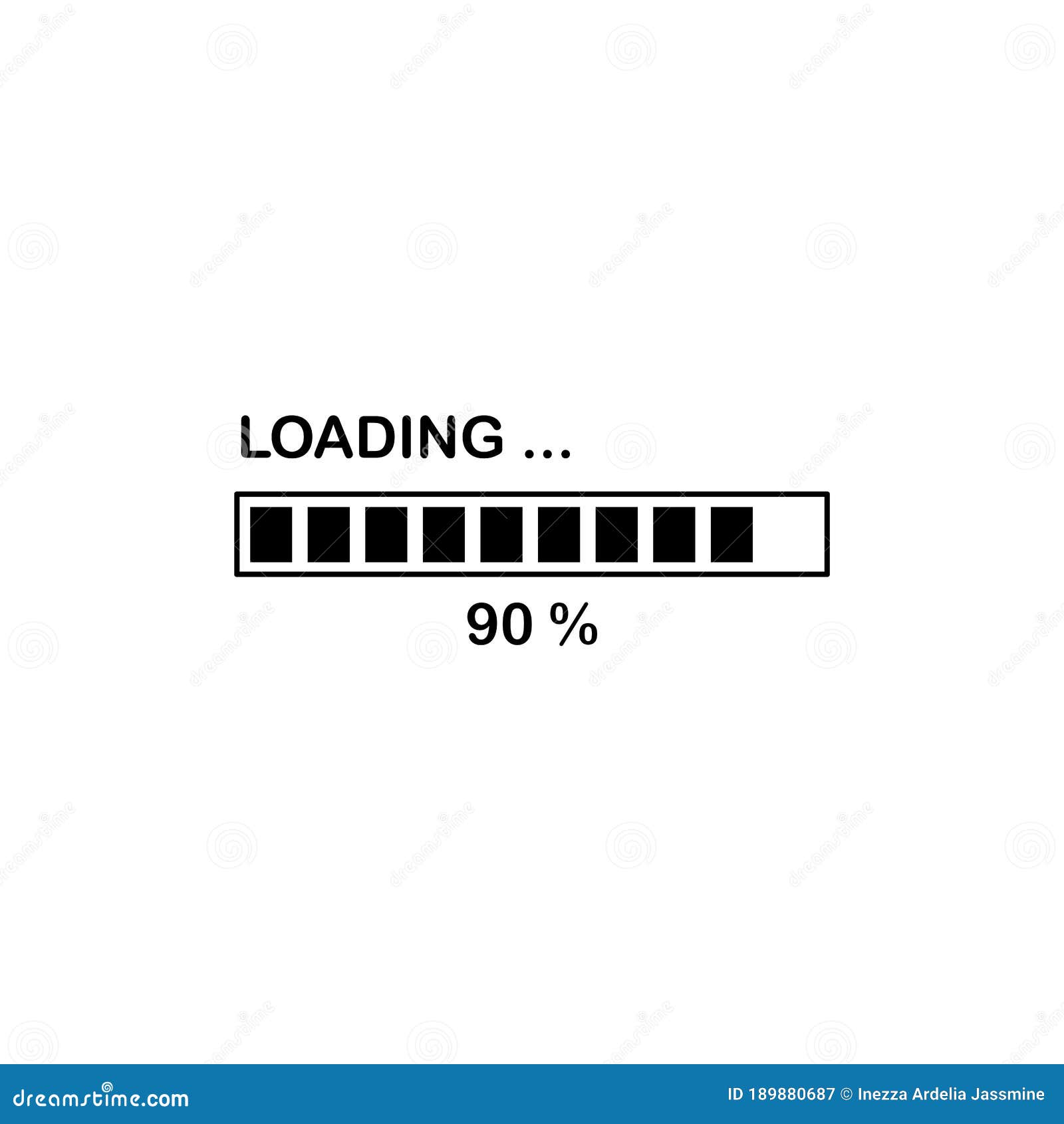 Illustration Vector Graphic of Loading Bar Icon Stock Vector ...