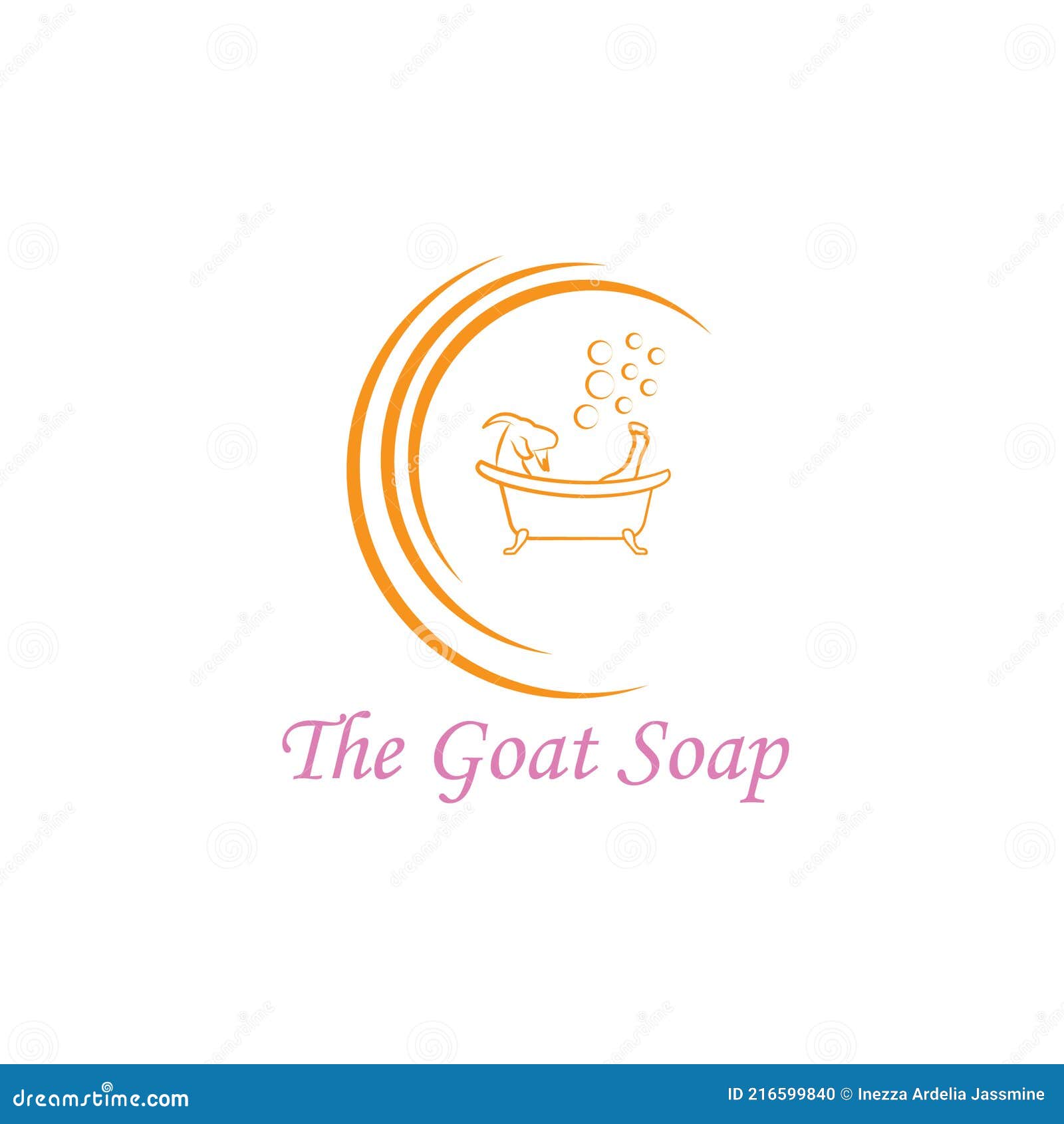 Logo Goat Soap Vector Design Stock Vector - Illustration of modern ...