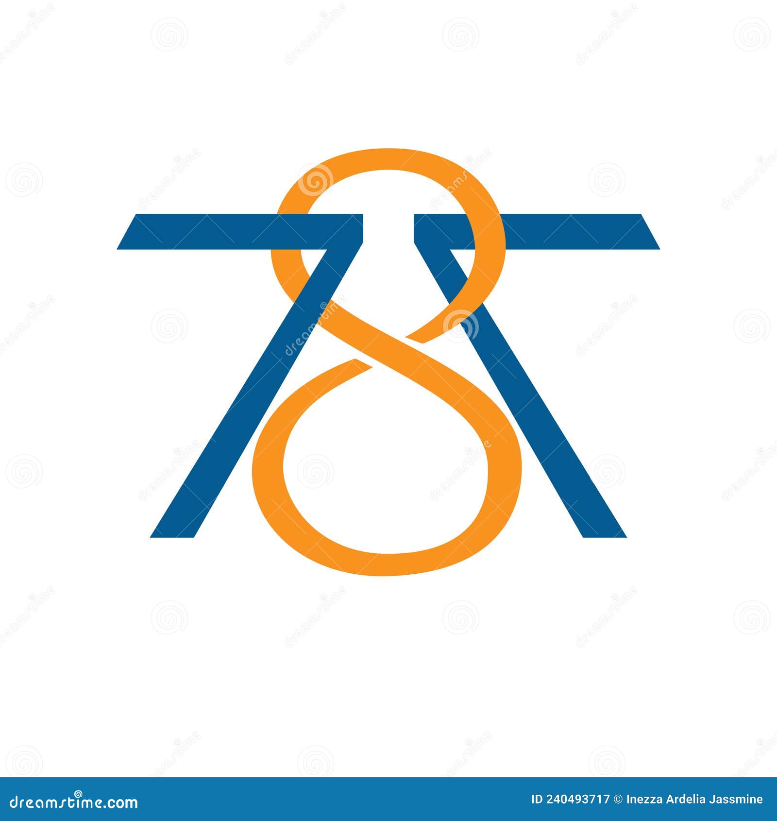 Illustration Vector Graphic of 787 Logo Stock Vector - Illustration of ...