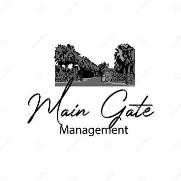 Illustration Vector Graphic of Main Gate Stock Vector - Illustration of ...