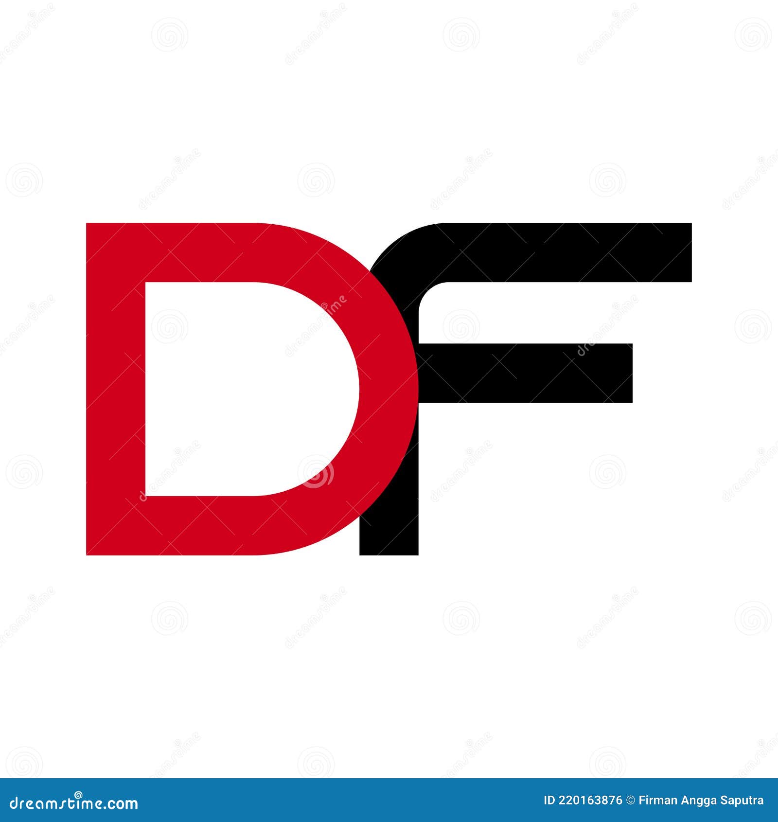 Illustration Vector Graphic of Modern DF Letter Logo Stock Vector ...