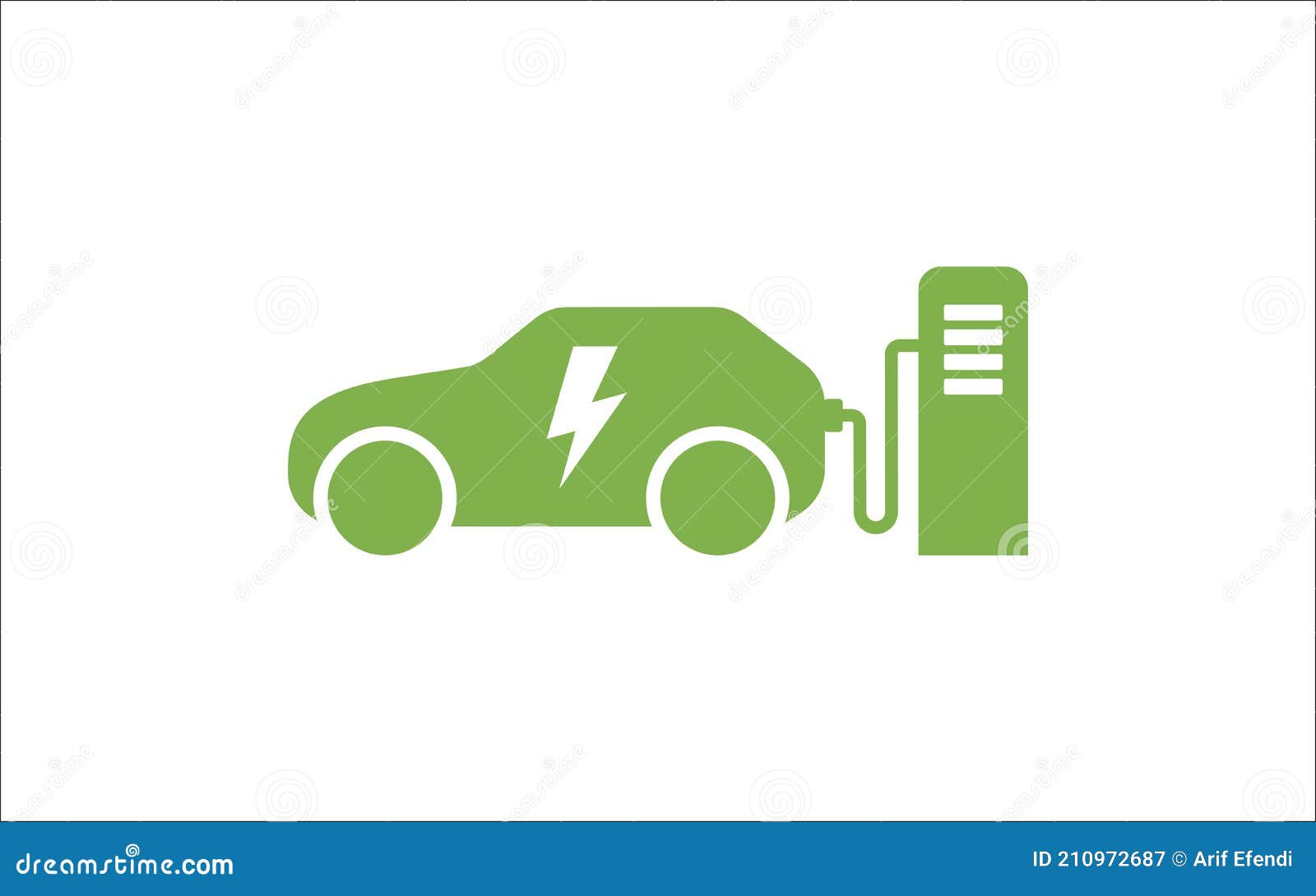 Electric Car Charging Logo