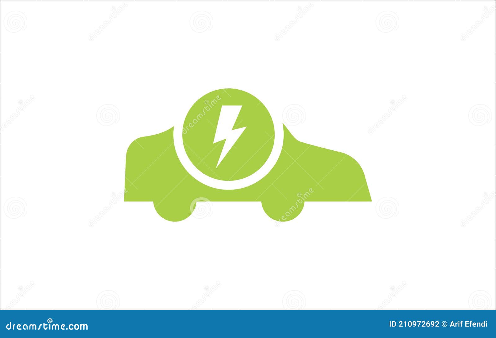Illustration Vector Graphic of Modern Electric Charging Car Logo Design ...