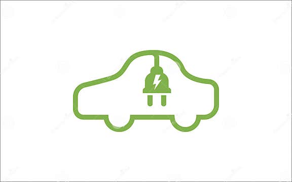 Illustration Vector Graphic of Modern Electric Charging Car Logo Design ...