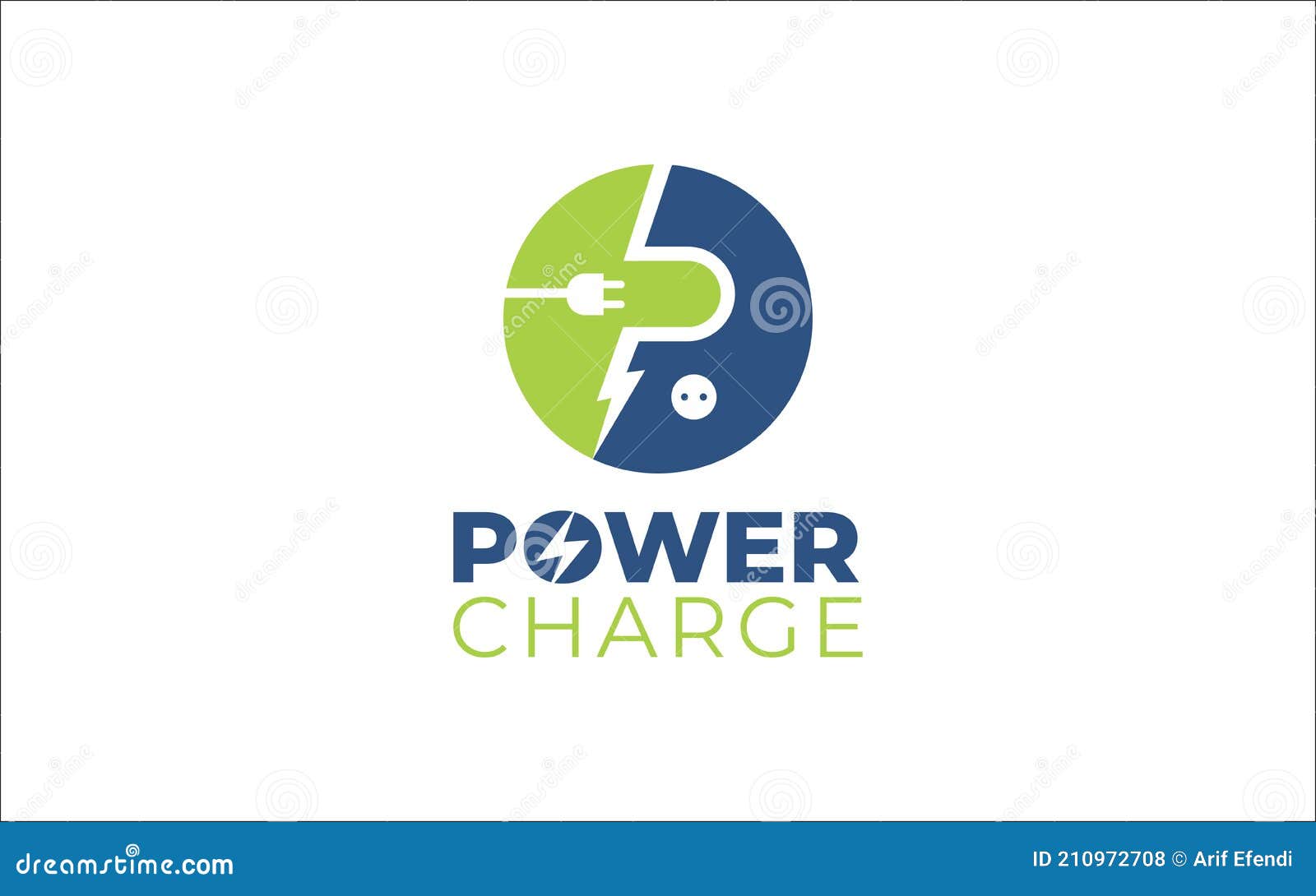 Illustration Vector Graphic of Modern Electric Charging Car Logo Design ...