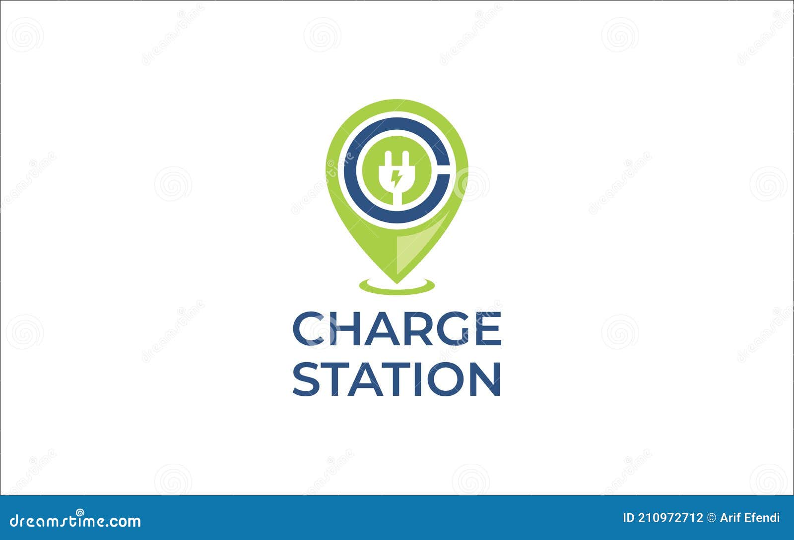 Illustration Vector Graphic of Modern Electric Charging Car Logo Design ...