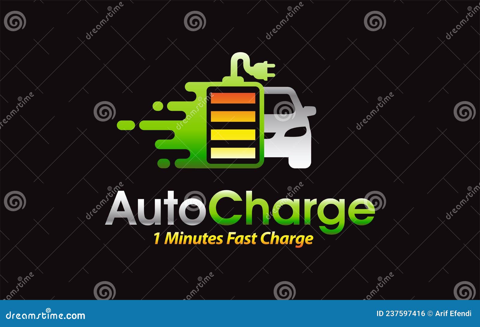 Electric Car Charging Logo