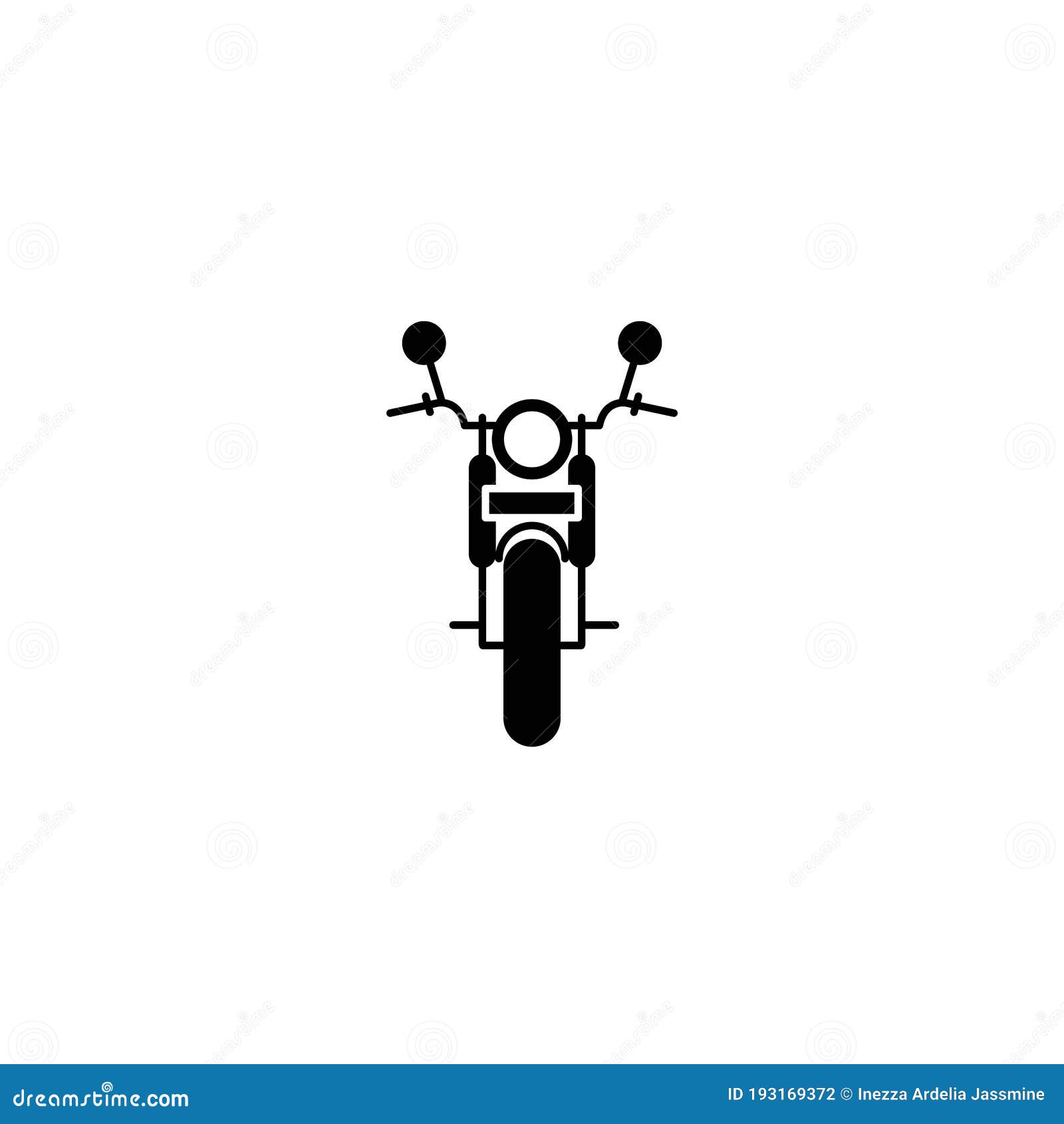 Motorcycle Icon, Symbol Template Vector Stock Vector - Illustration of ...