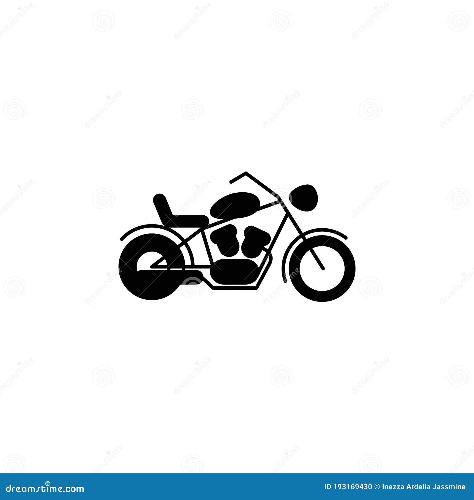 Motorcycle Icon, Symbol Template Vector Stock Vector - Illustration of ...