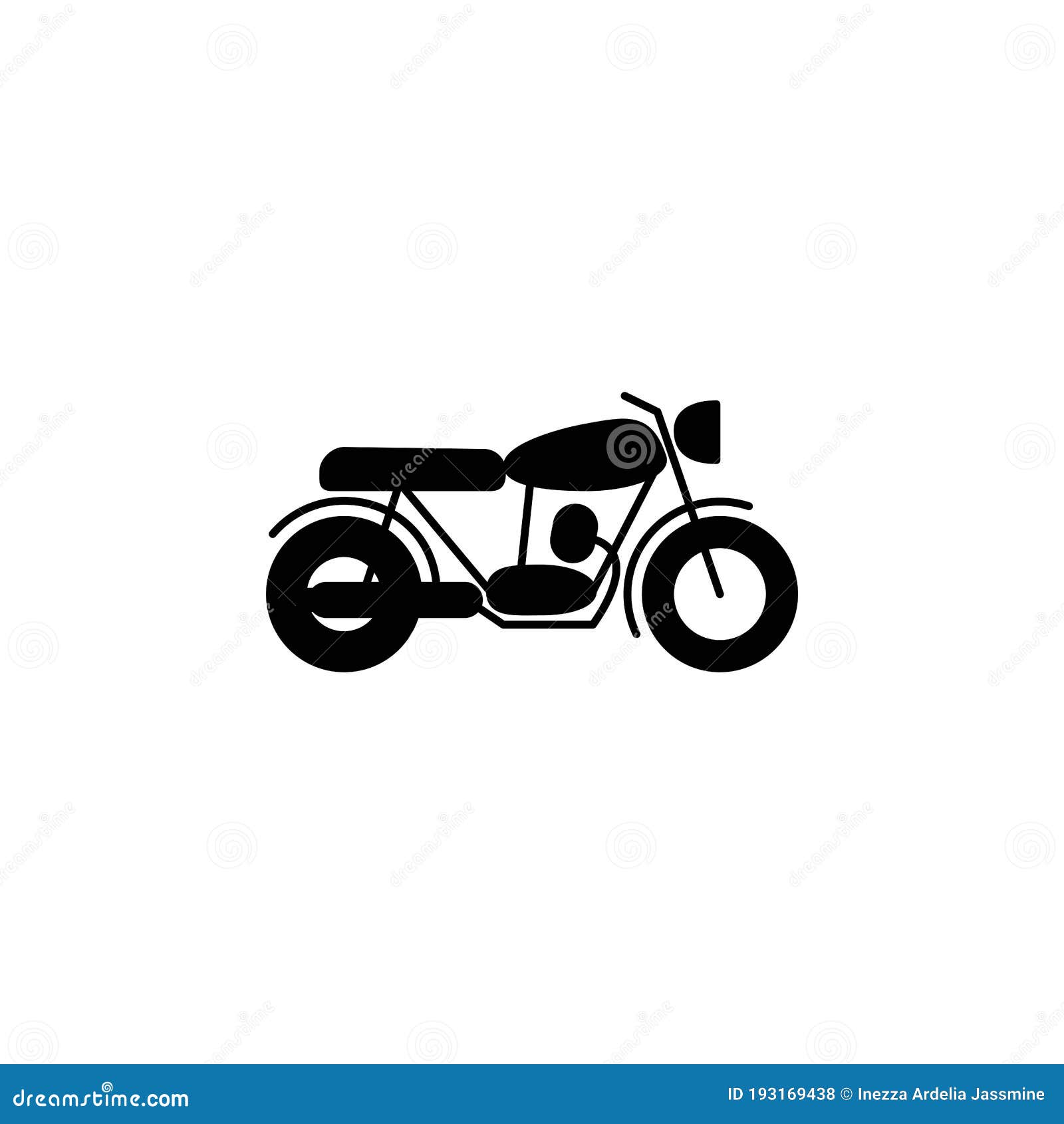 Motorcycle Icon, Symbol Template Vector Stock Vector - Illustration of ...