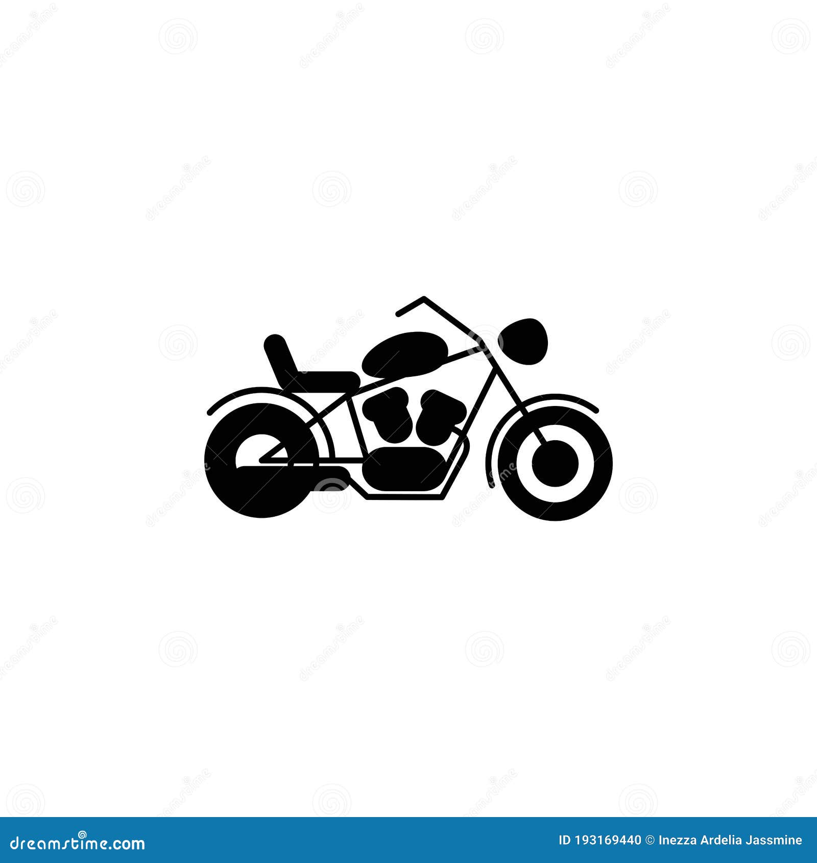 Motorcycle Icon, Symbol Template Vector Stock Vector - Illustration of ...