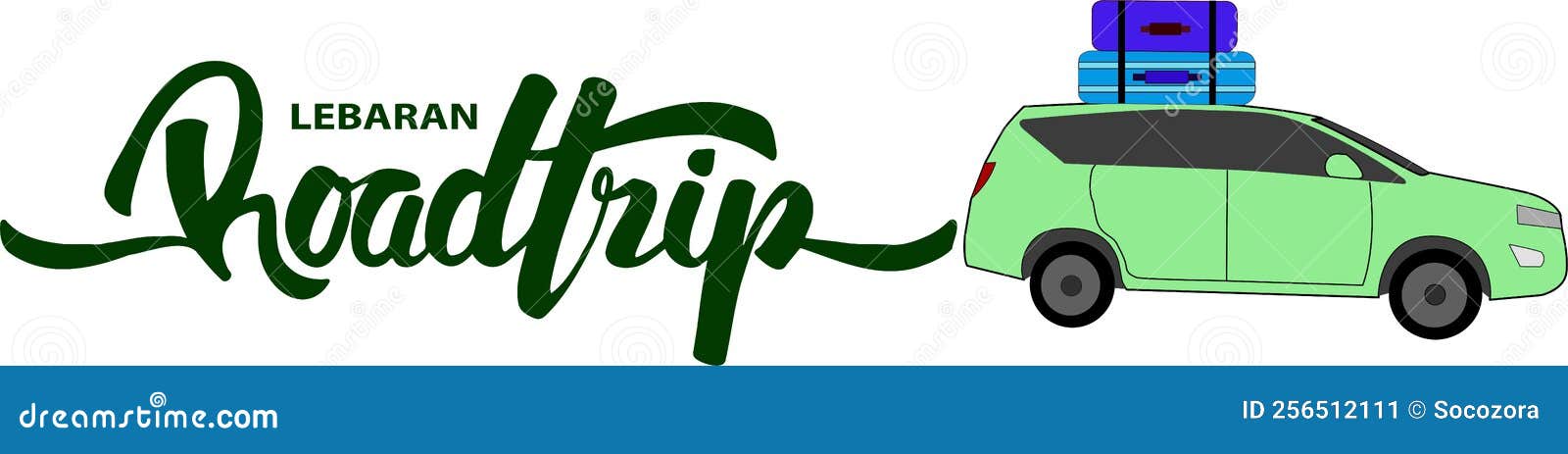 Mudik Logos Flat Vector Illustration 3 Stock Vector - Illustration of ...