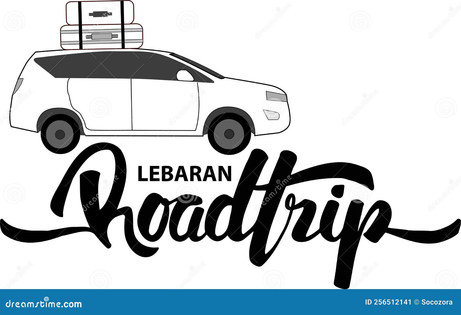 Mudik Logos Flat Vector Illustration 2 Stock Vector - Illustration of ...