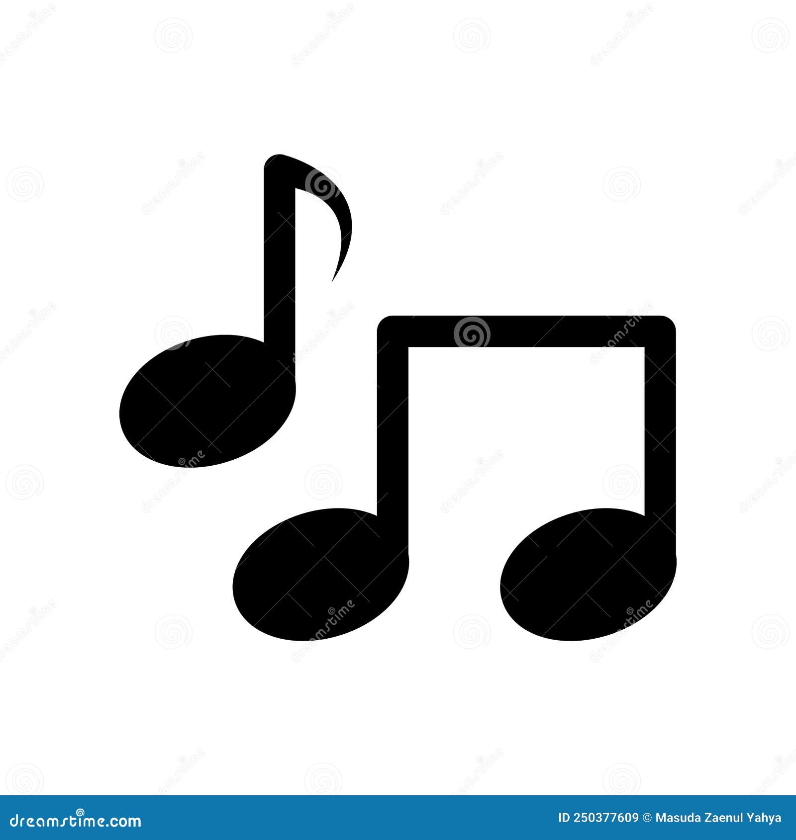 Music icon template stock vector. Illustration of logo - 250377609