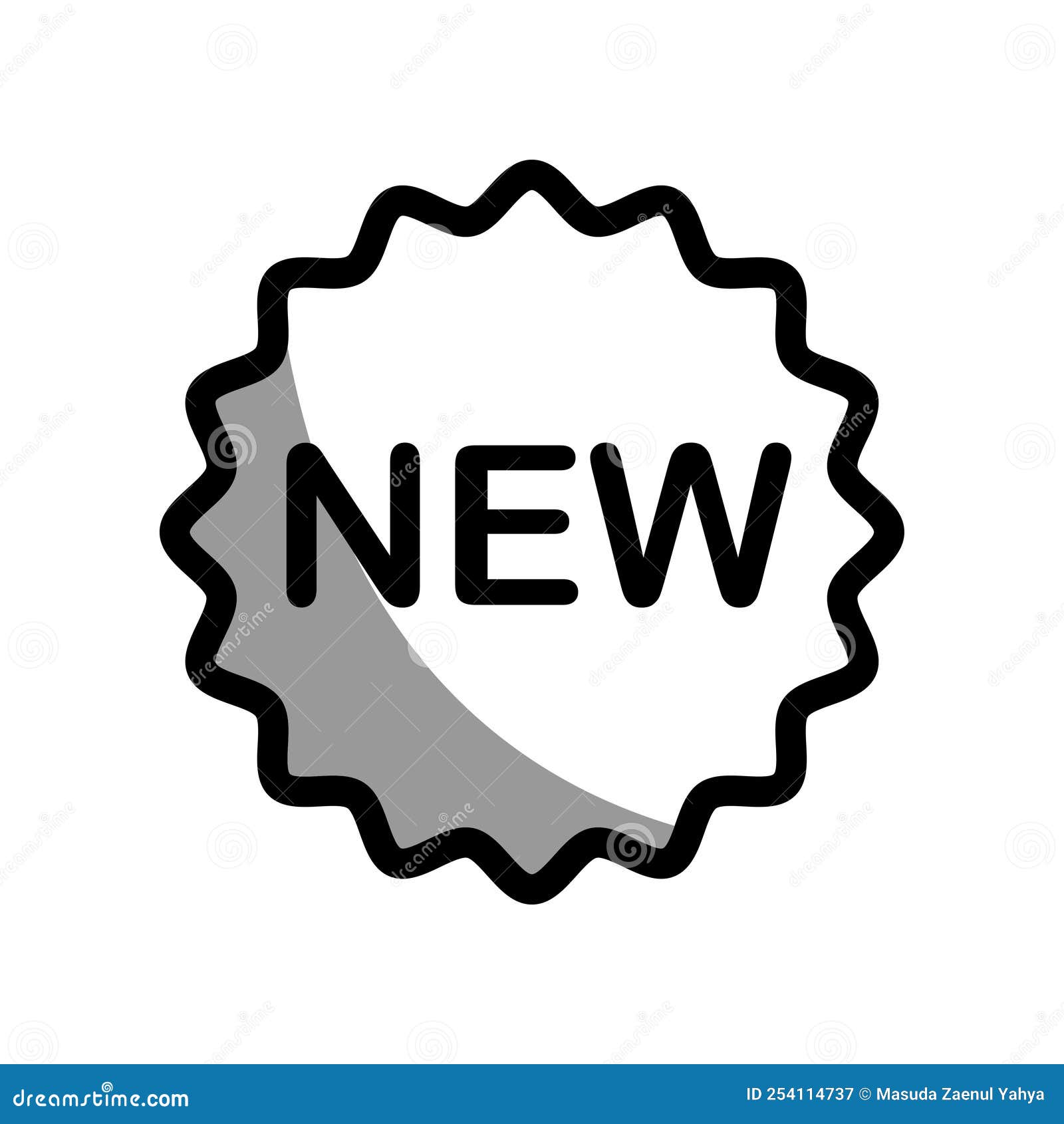 Illustration Vector Graphic of New Label Icon Stock Vector ...