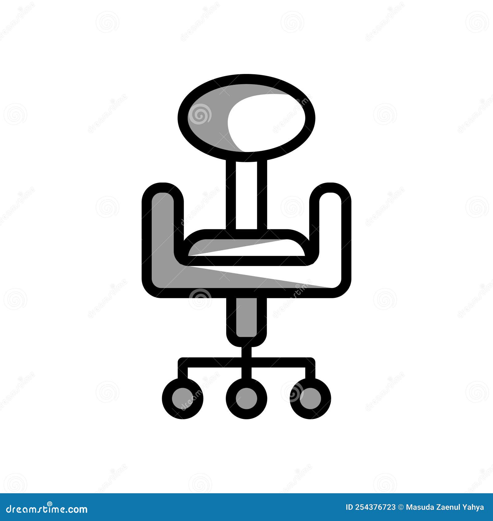 Illustration Vector Graphic of Office Chair Icon Stock Vector ...