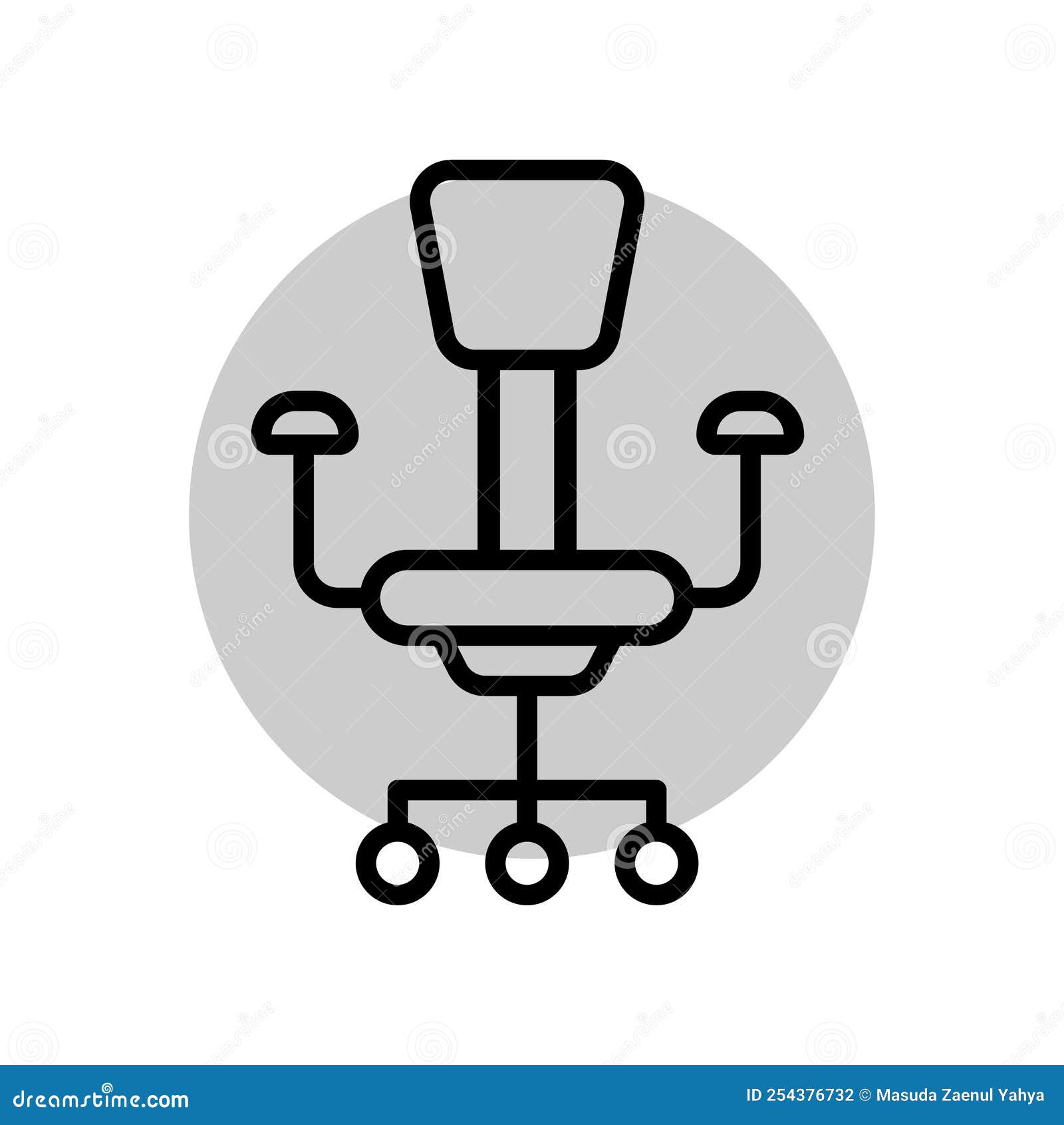 Illustration Vector Graphic of Office Chair Icon Stock Vector ...