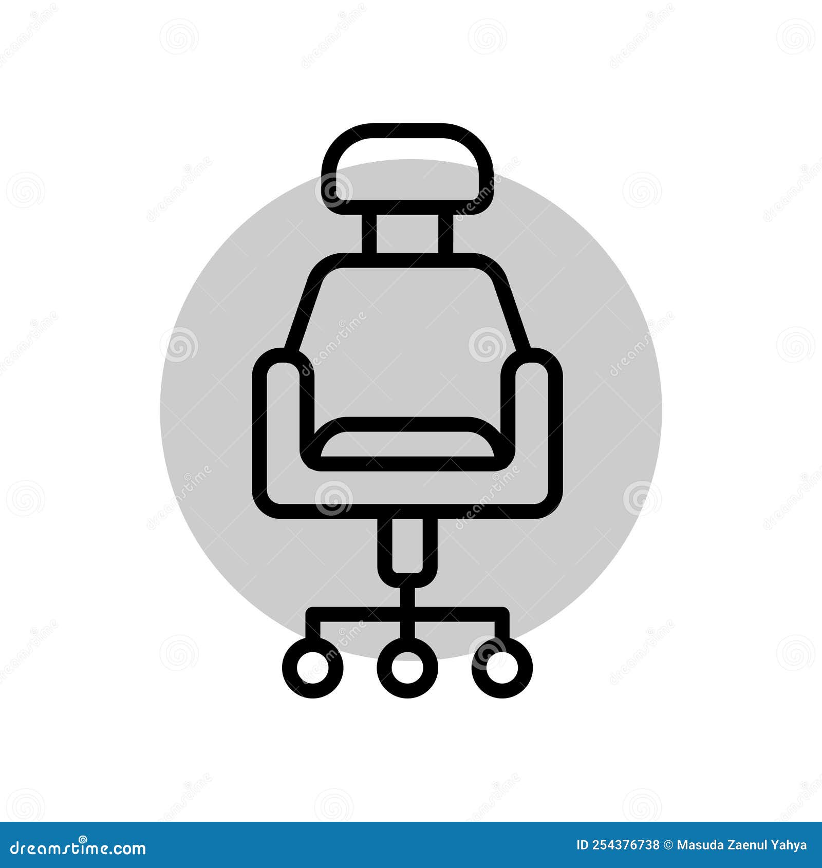 Illustration Vector Graphic of Office Chair Icon Stock Vector ...