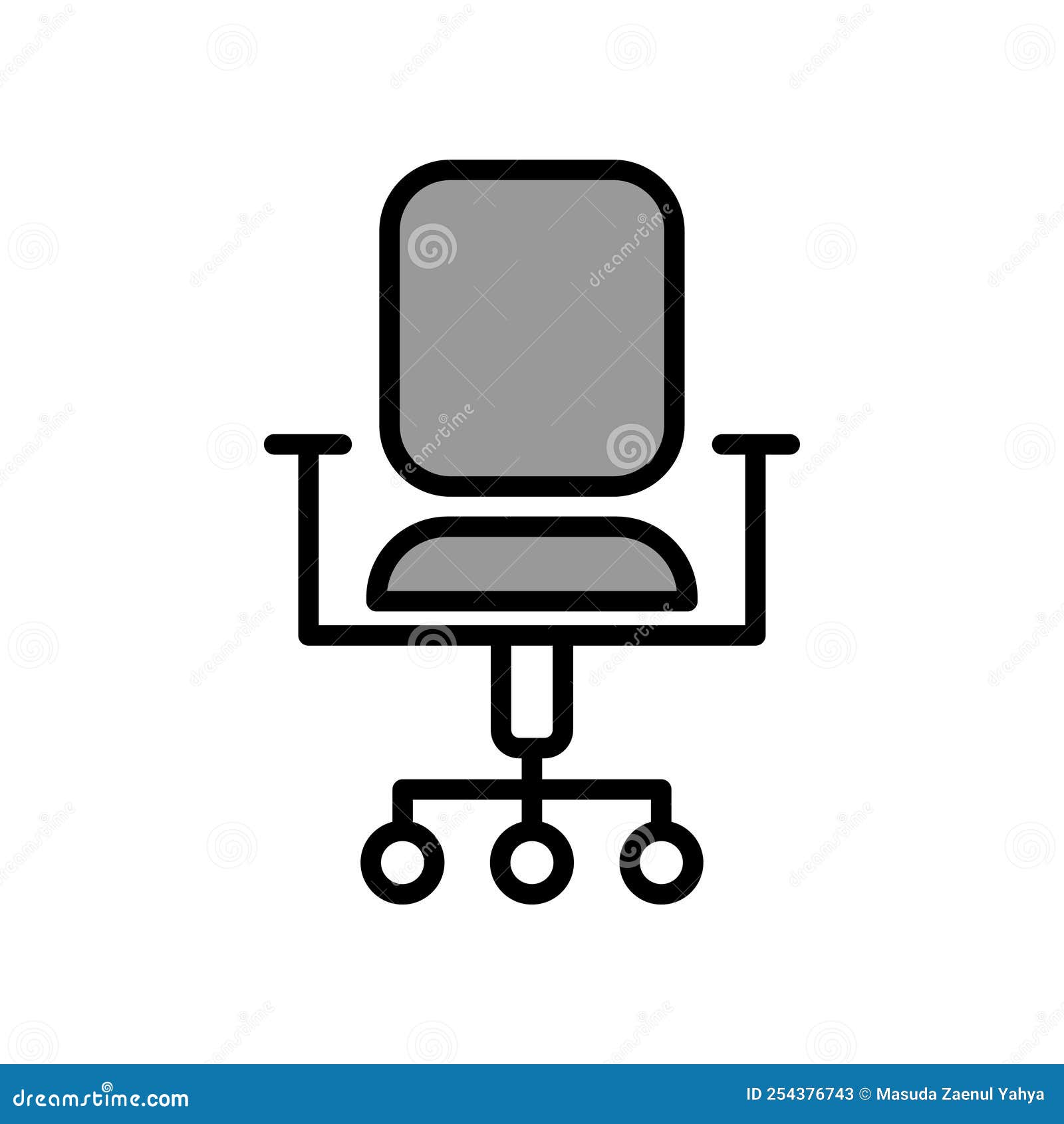 Illustration Vector Graphic of Office Chair Icon Stock Vector ...