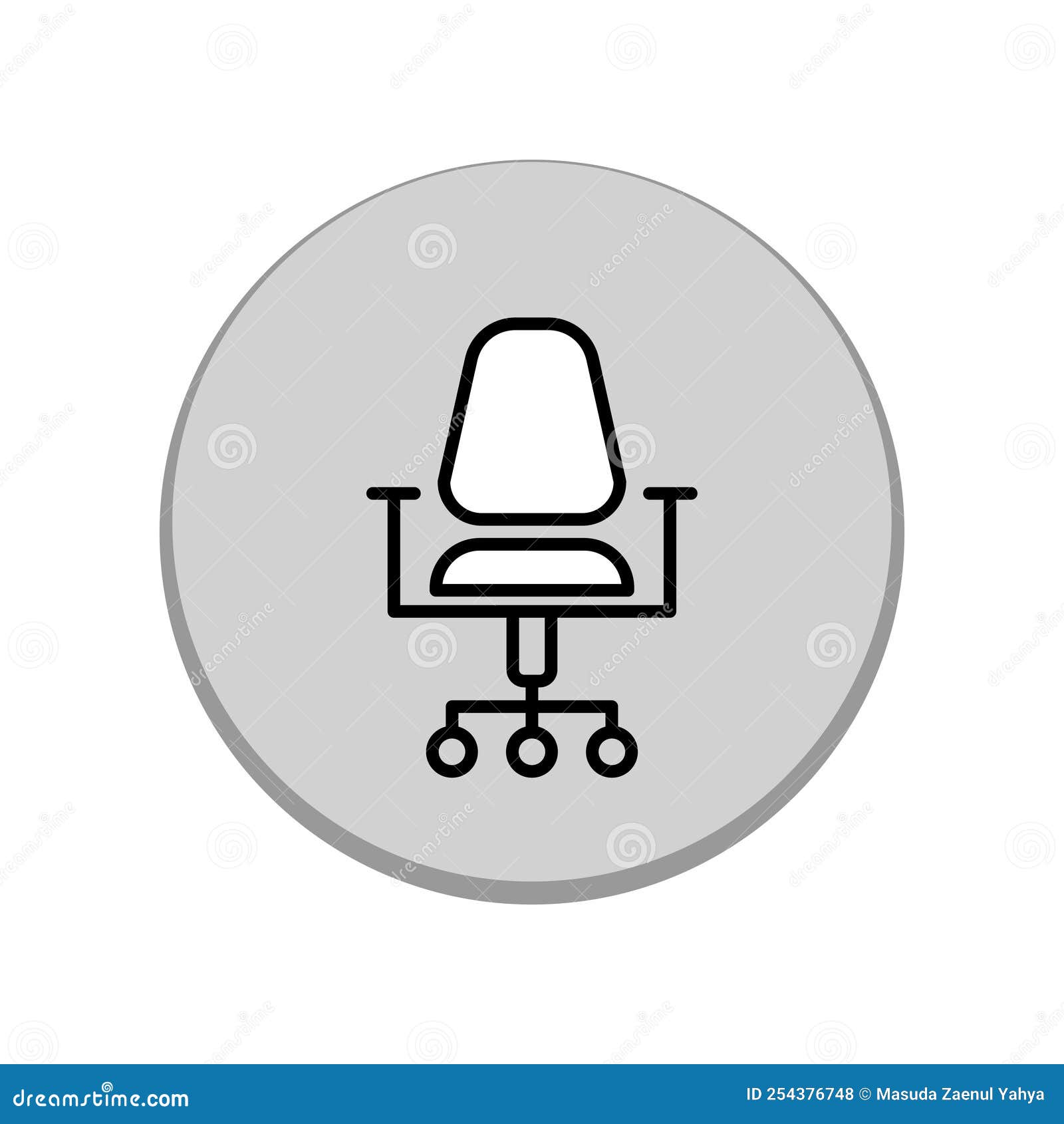 Illustration Vector Graphic of Office Chair Icon Stock Vector ...