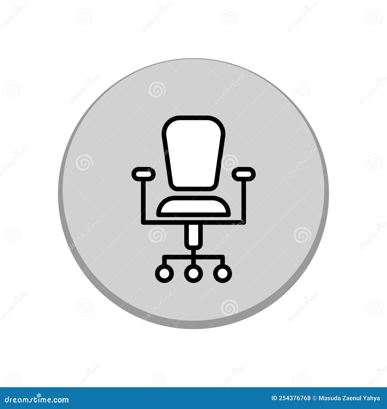 Illustration Vector Graphic of Office Chair Icon Stock Vector ...