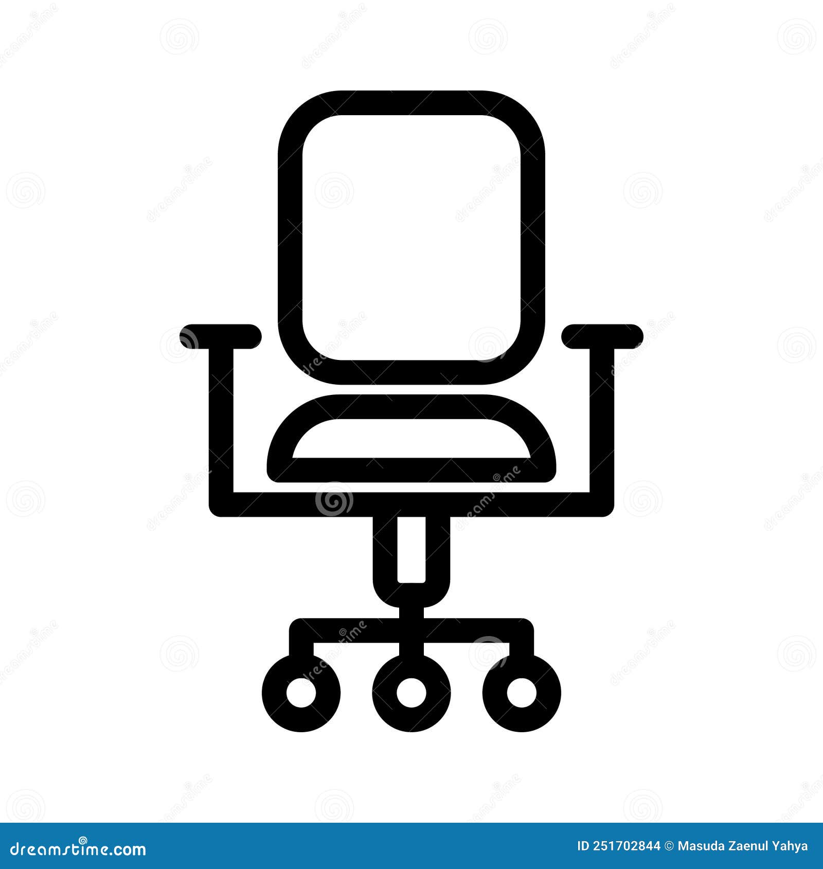 Illustration Vector Graphic of Office Chair Icon Stock Vector ...